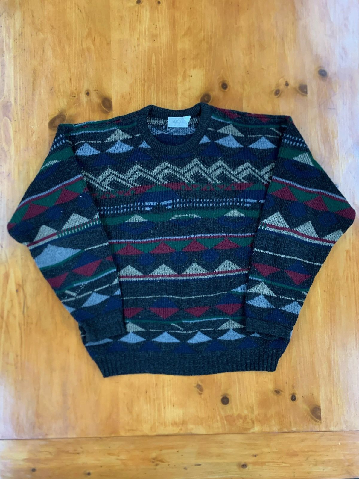 Vintage Vintage Abstract Mountain Knit Sweater | Grailed