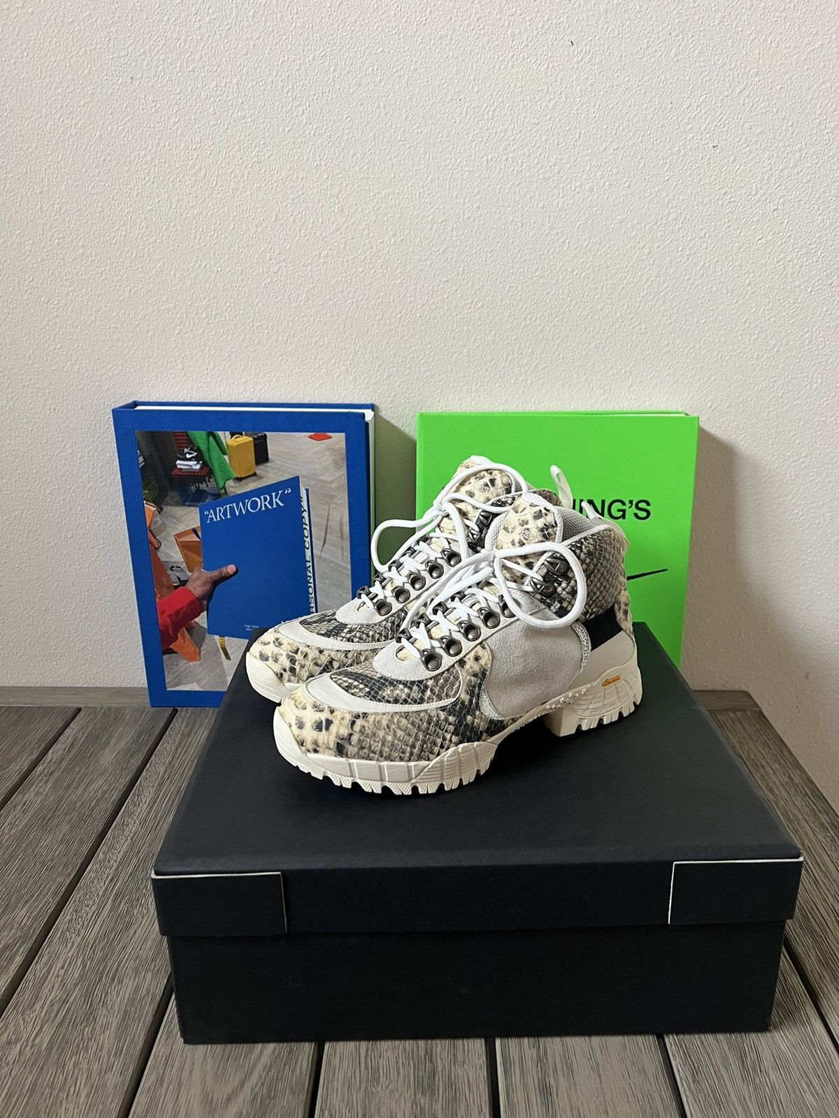 Alyx 1017 ALYX 9SM Snakeskin Vibram Hiking Boots | Grailed