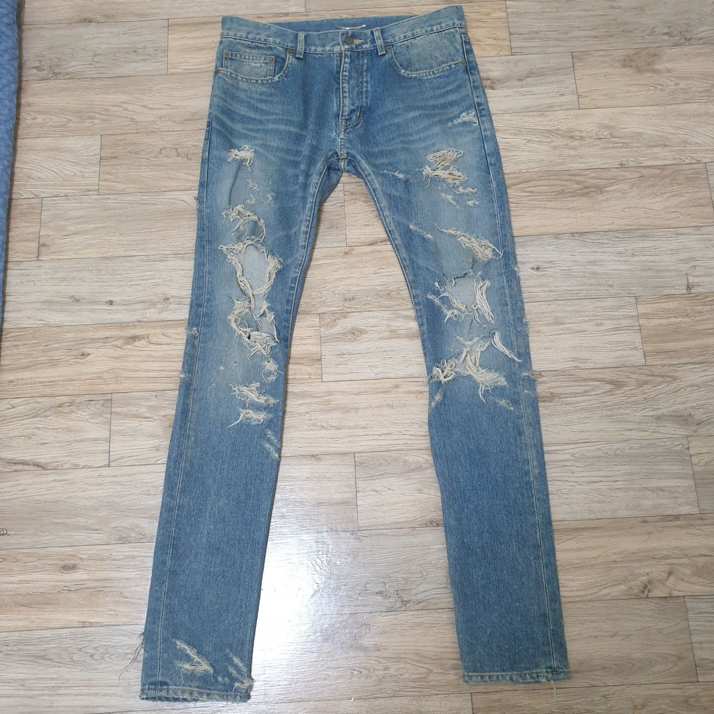 Hedi Slimane × Saint Laurent Paris *GRAIL* SAINT LAURENT 13fw damage ...