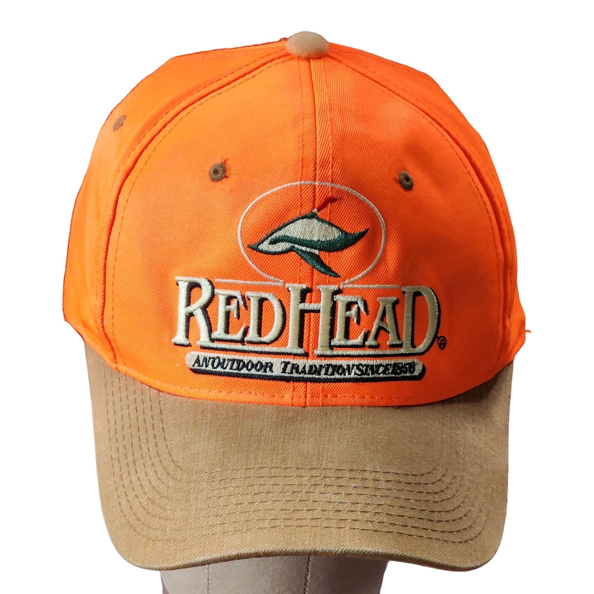 Red Head Red Head Snapback Hat/Cap, Adjustable, Safety Orange, Embro ...