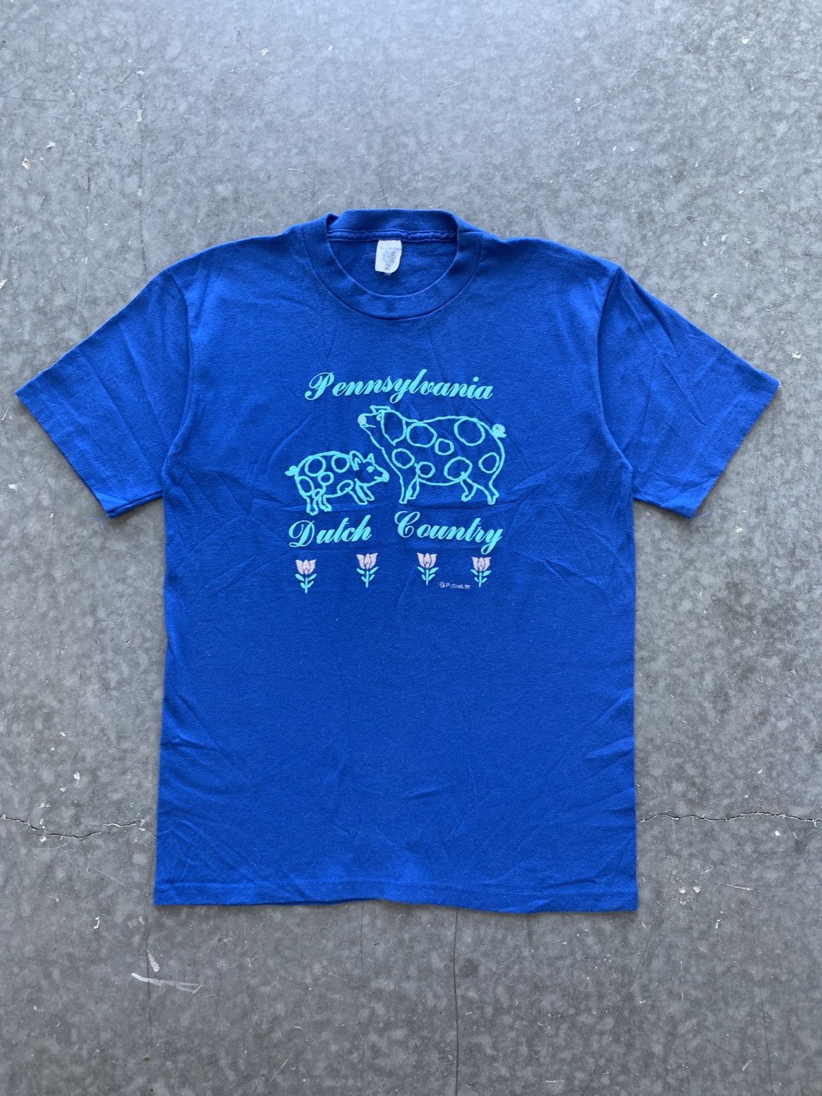 Vintage 80s Puff Print Graphic Tee | Grailed