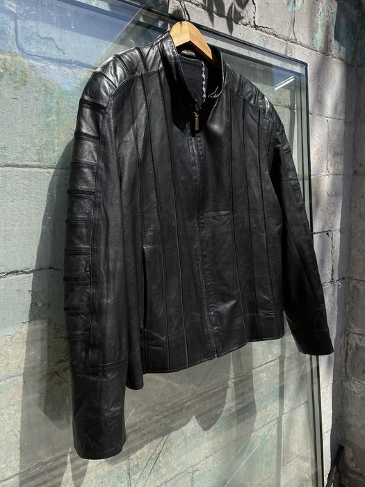 Genuine Leather Zilli France !Awesome! Leather Silk Jacket | Grailed