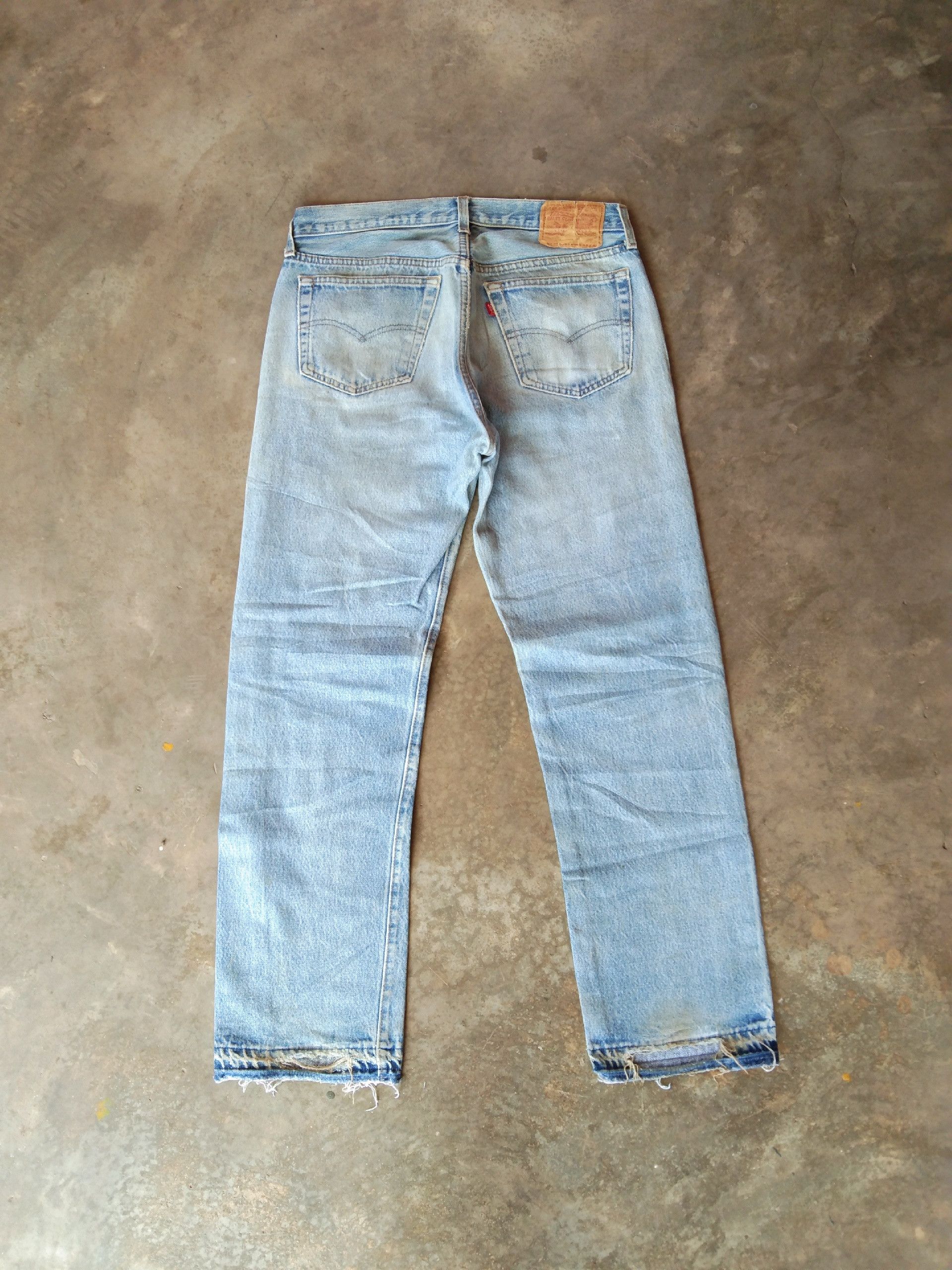 Vintage 80s Vintage Levi's 501 Made In USA Distressed Jeans 31x29 | Grailed