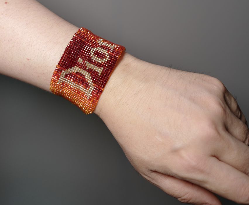 Dior CHRISTIAN DIOR Woven Beaded With DIOR Logo Bracelet | Grailed