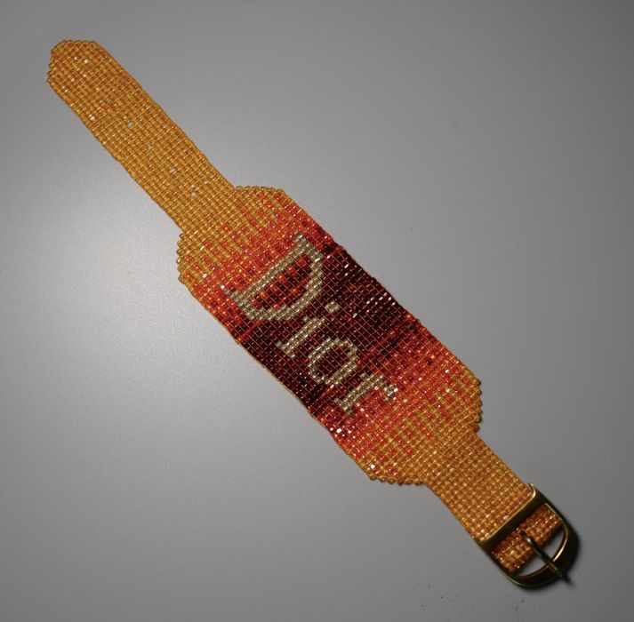 Dior CHRISTIAN DIOR Woven Beaded With DIOR Logo Bracelet | Grailed
