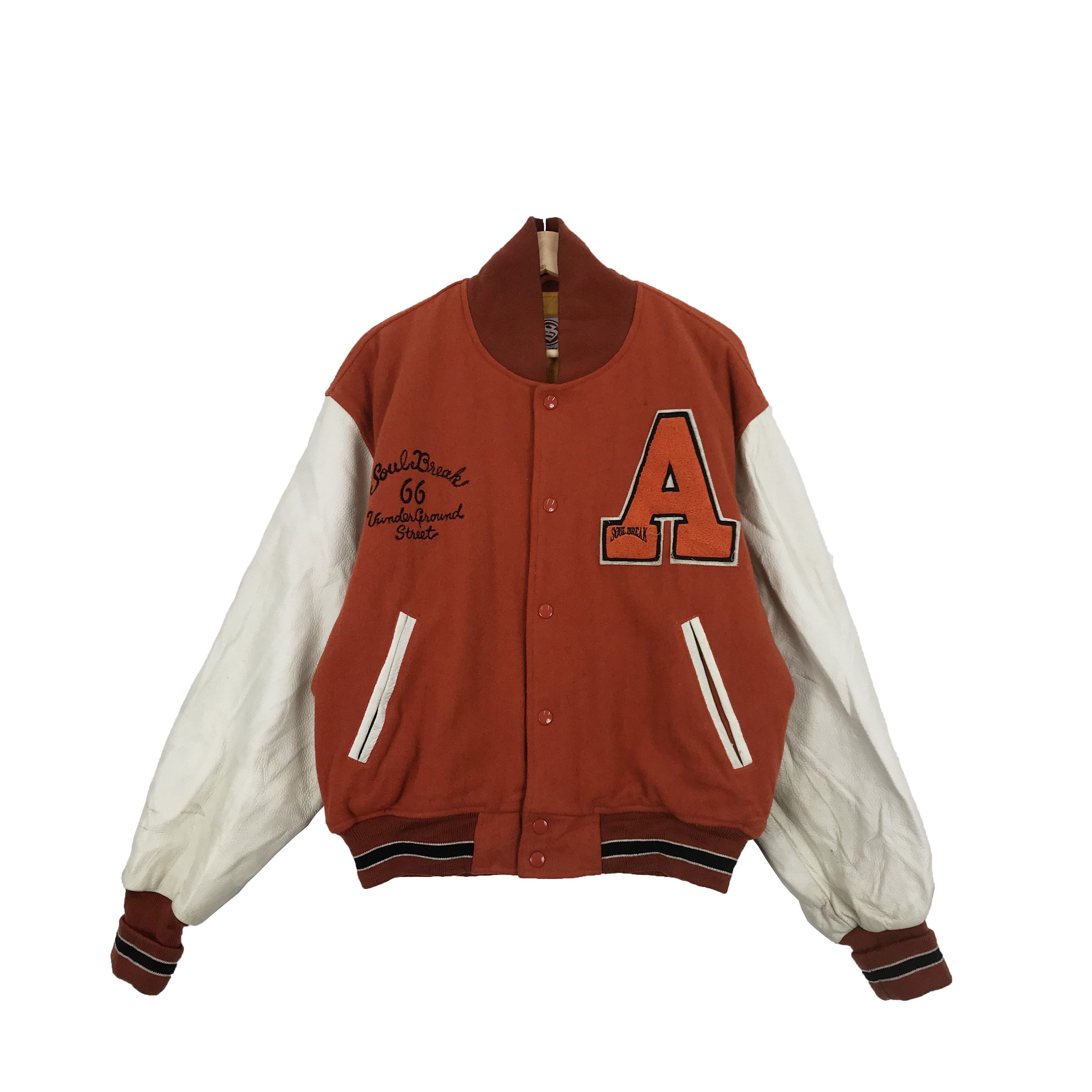 Japanese Brand × Varsity Jacket × Vintage Vintage Soul Break Varsity ...