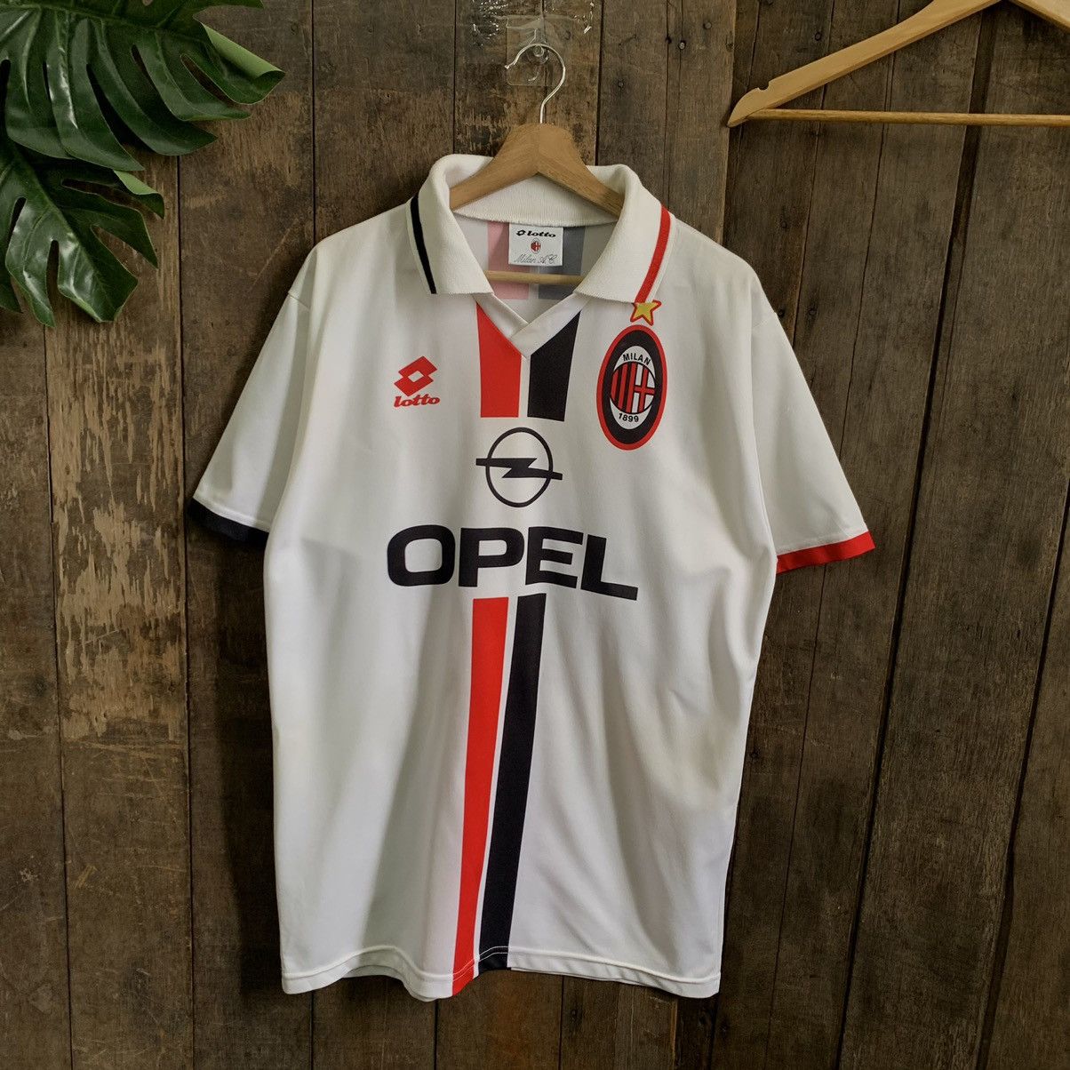 Vintage Vintage Lotto 1995/96 AC Milan Away Jersey Kit Opel Sponsor ...