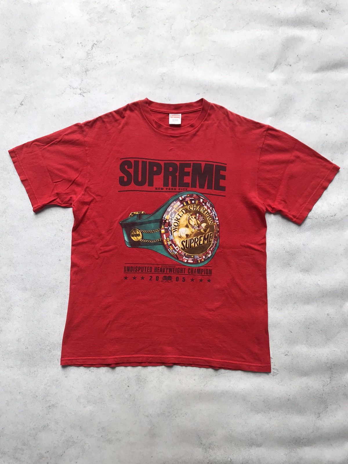 Supreme Supreme 2005 Undisputed Heavyweight Champion Tshirt | Grailed