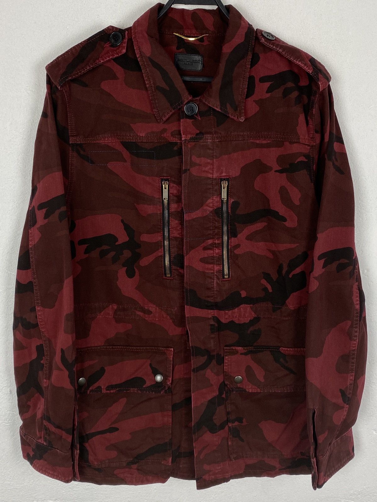 Saint Laurent Paris Saint Laurent Paris Red Camouflage AW20 Womans ...