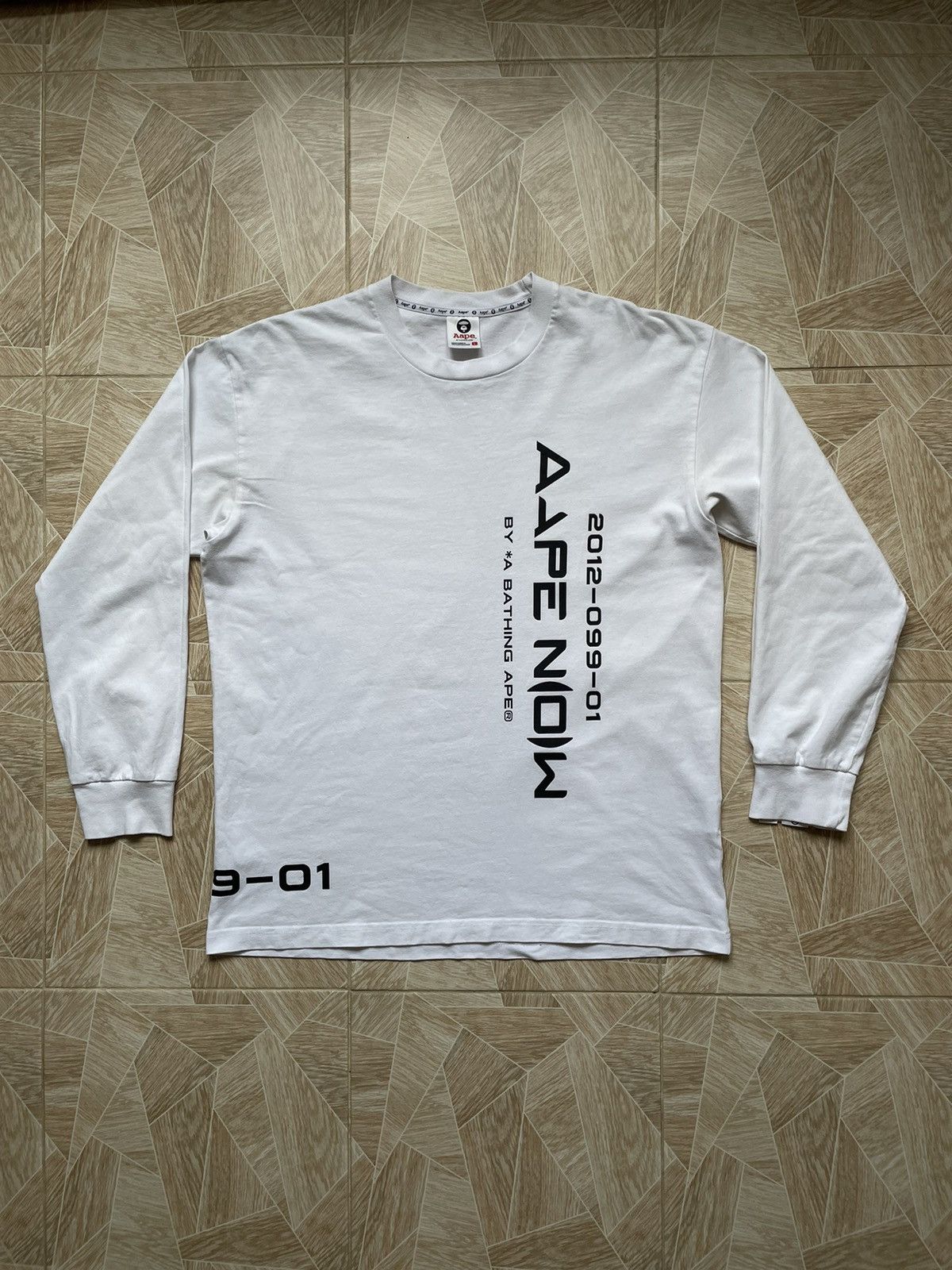 Aape Rare Vintage Aape By Bape Planet Earth Big Logo Long Sleeve | Grailed