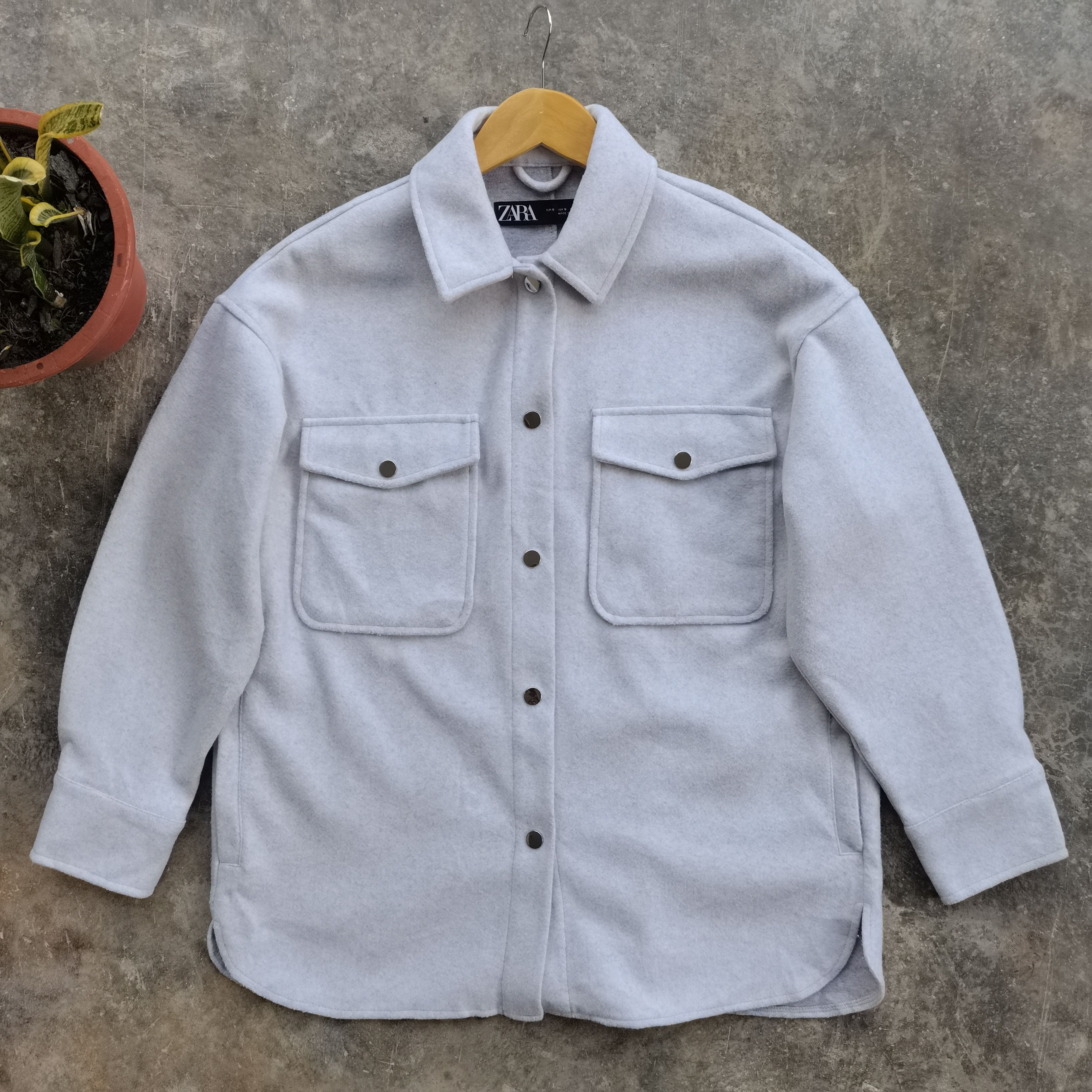 Zara Vintage ZARA Wool Snap Button Jacket | Grailed