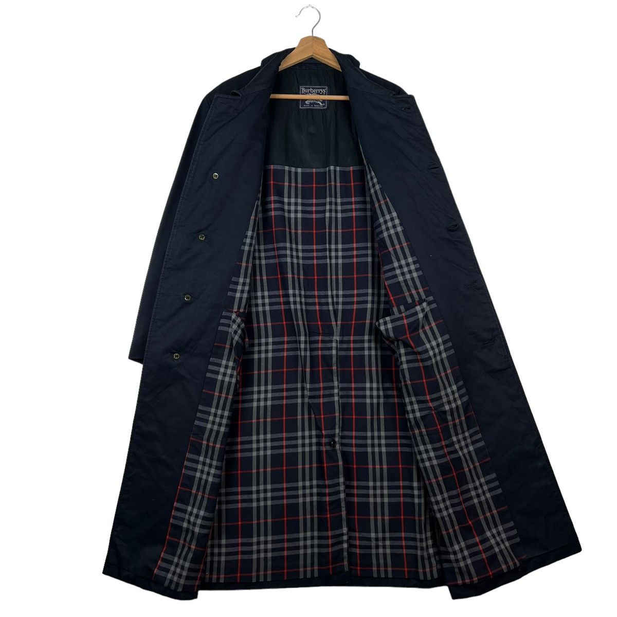 Burberry VINTAGE BURBERRYS MADE IN ENGLAND LONG JACKET NOVA CHECK | Grailed