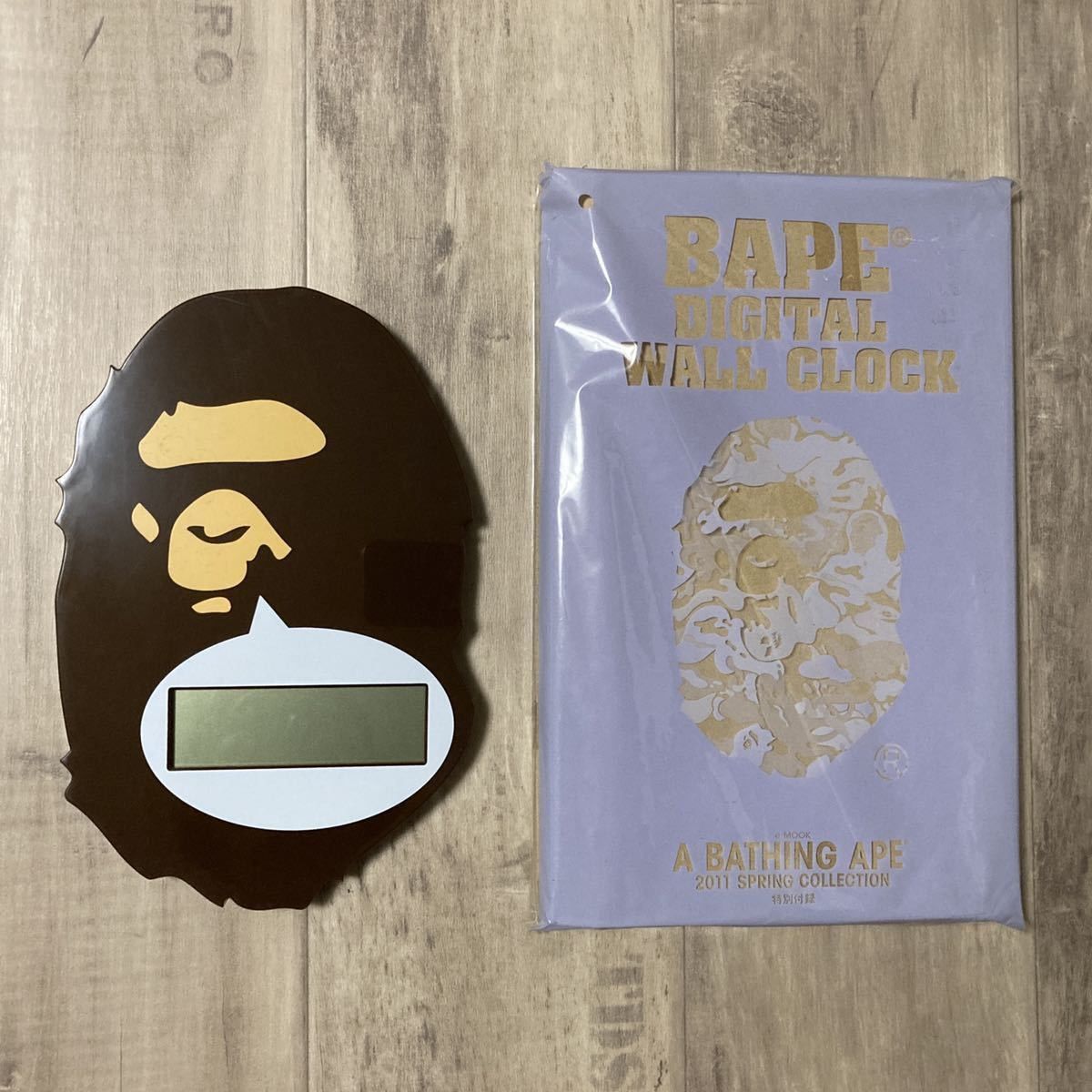 Bape 2011 APE HEAD Digital wall clock BAPE a bathing ape NIGO | Grailed