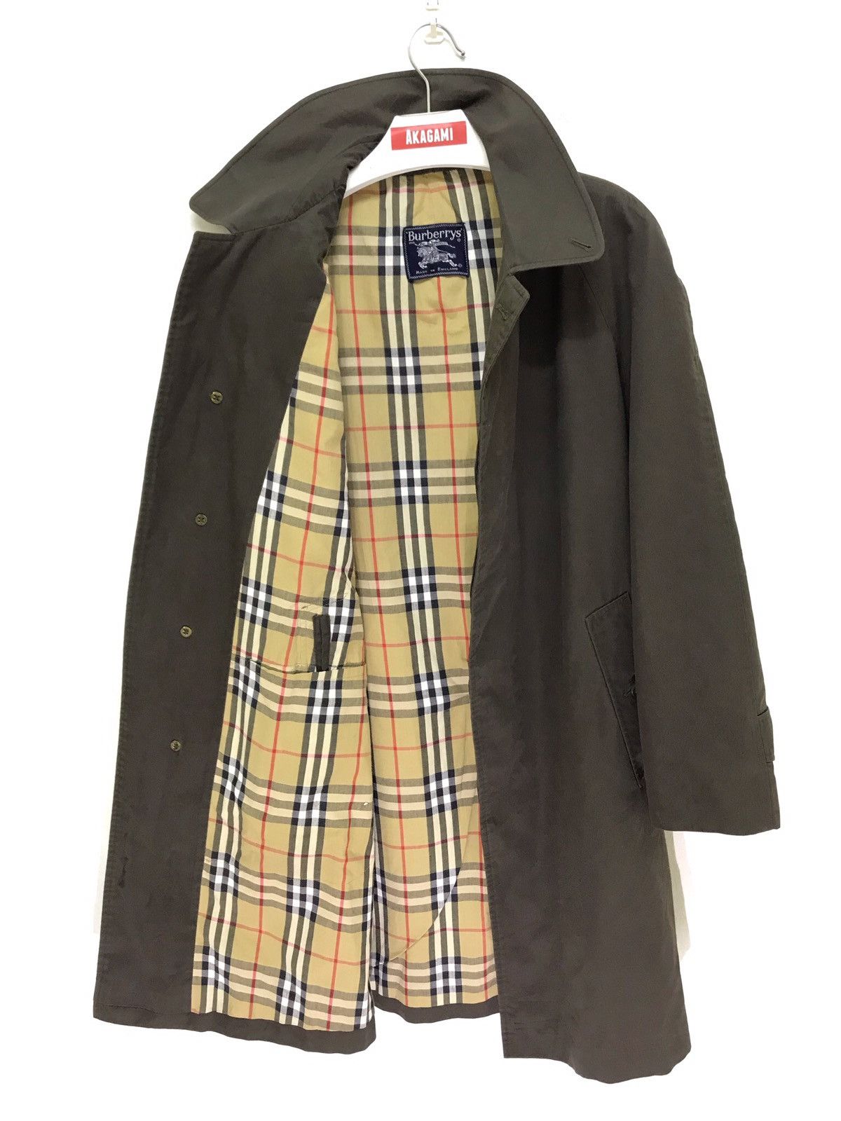 Burberry × Burberry Prorsum Made in England Vtg Burberrys Long Coat ...