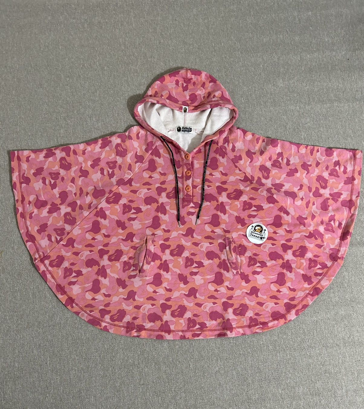 Bape ABC Camo Poncho Hoodie | Grailed