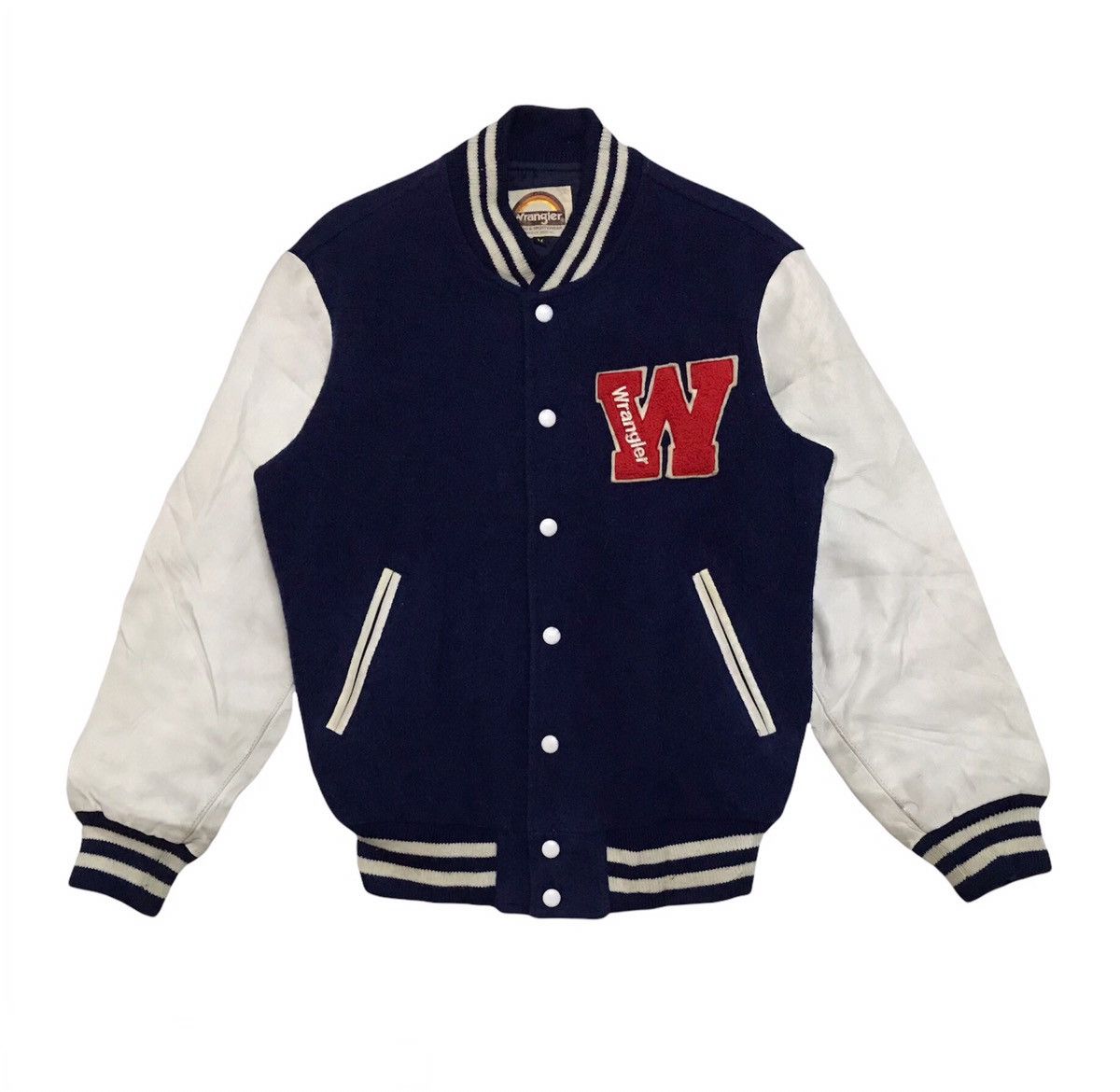 Varsity Jacket × Vintage × Wrangler Vtg Wrangler Jeans & Sportswear ...