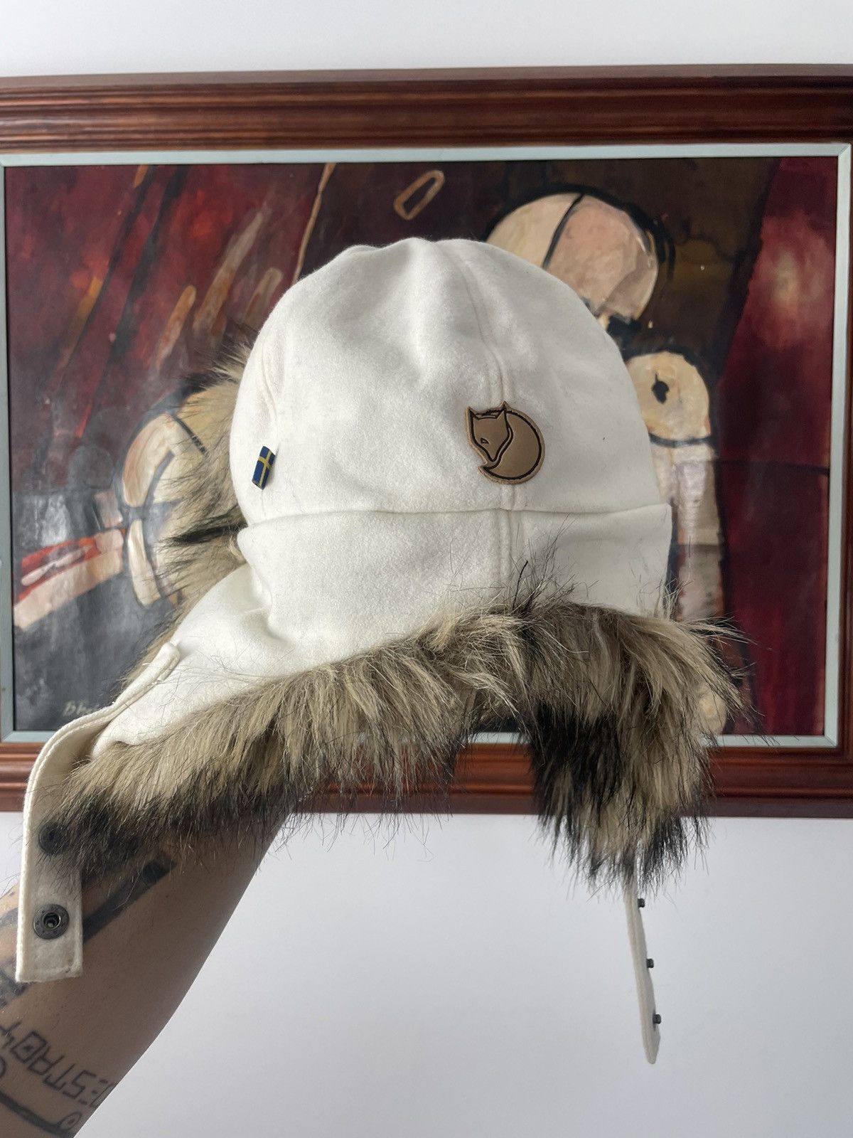 Fjallraven Fjall Raver Hat With Fur Ear Flaps Outdoor Winter Rare Hype ...