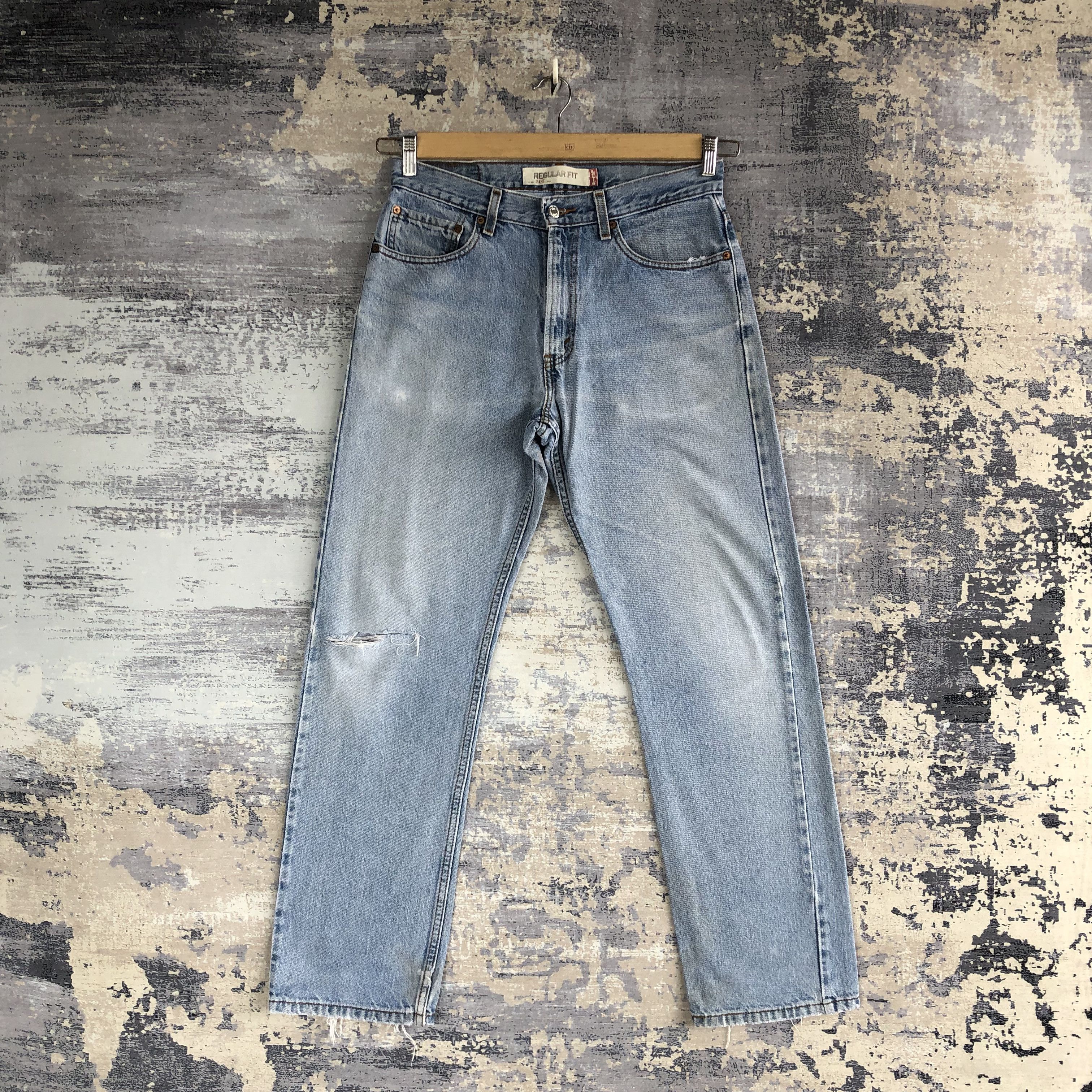 Distressed Denim × Levi's × Vintage Vintage Levi's Faded Blue Jeans Levi's 505 Denim Pants | Grailed
