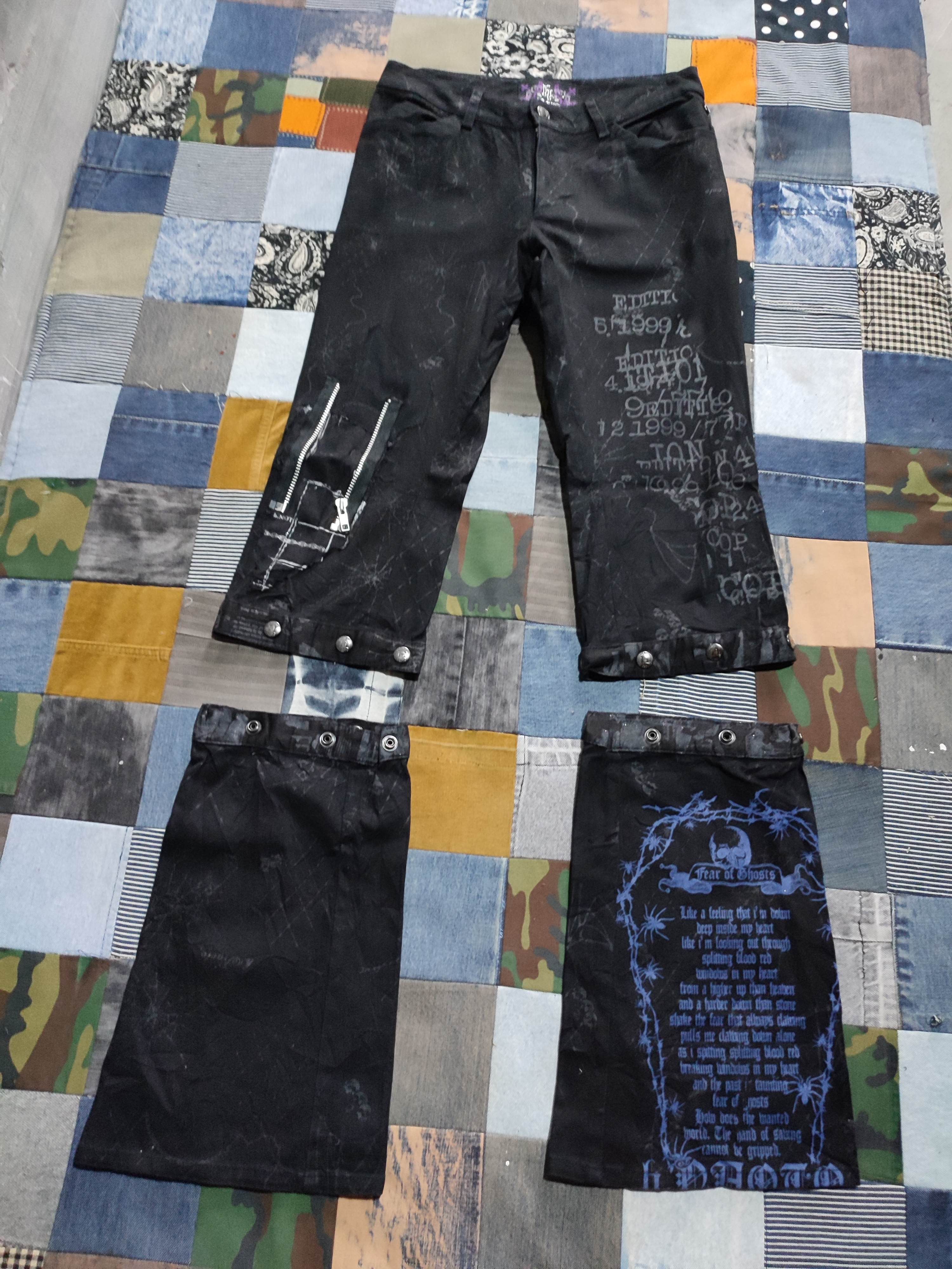 Japanese Brand 🔥H Anarchy Naoto Punk Bondage Detachable feet Pants ...