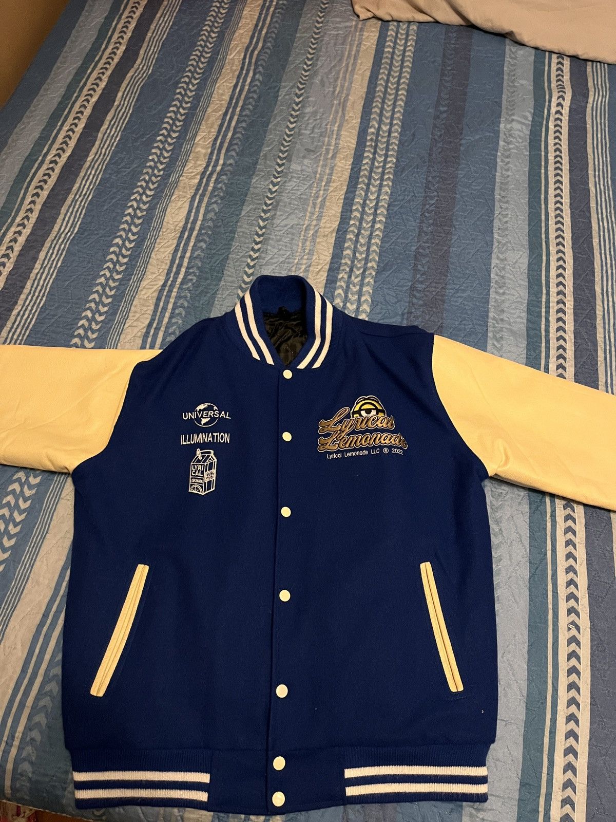 Vintage Lyrical lemonade X minion letterman jacket | Grailed