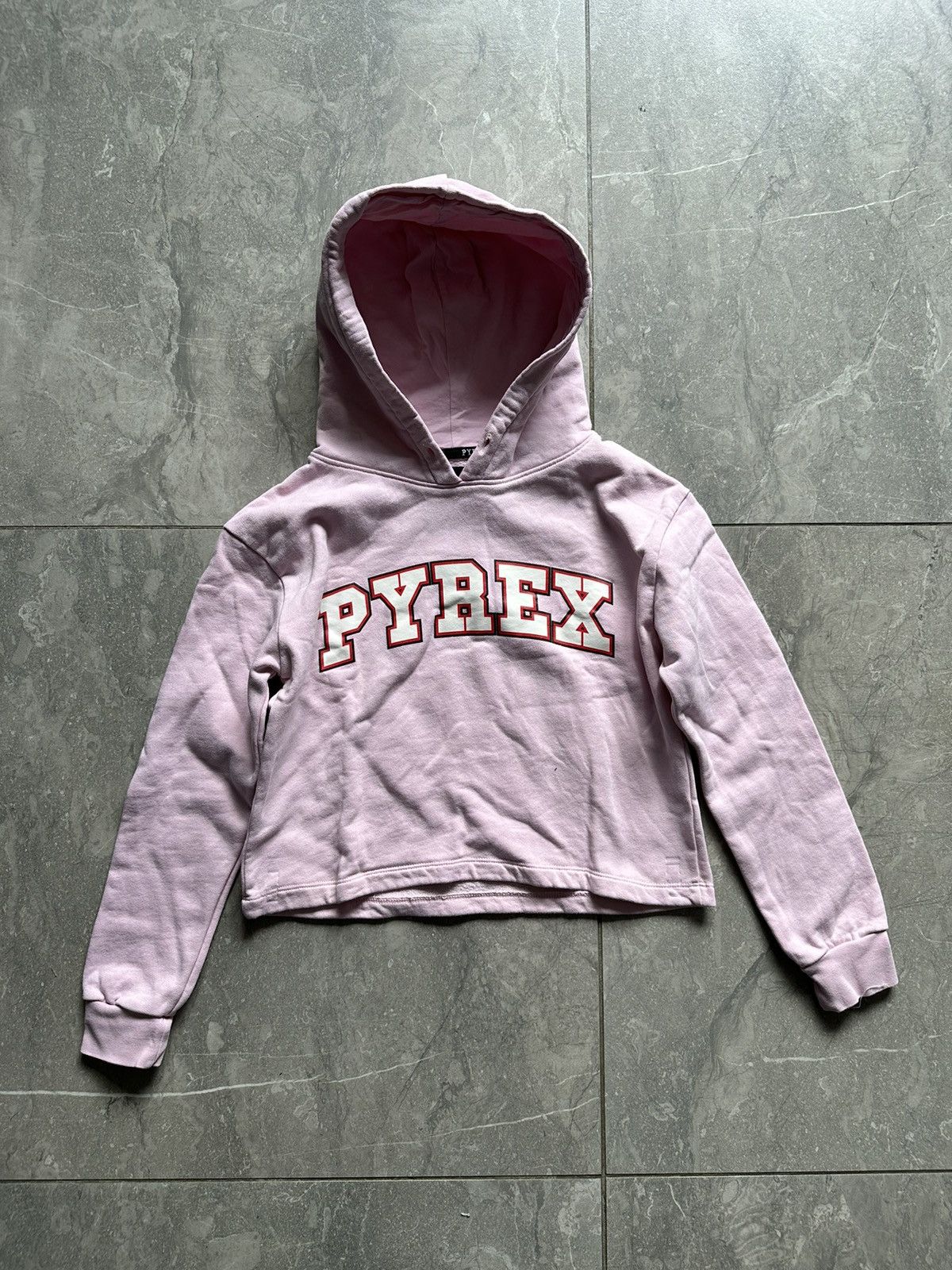 Pyrex Vision × Virgil Abloh Pyrex cropped Boxy Hoodie | Grailed