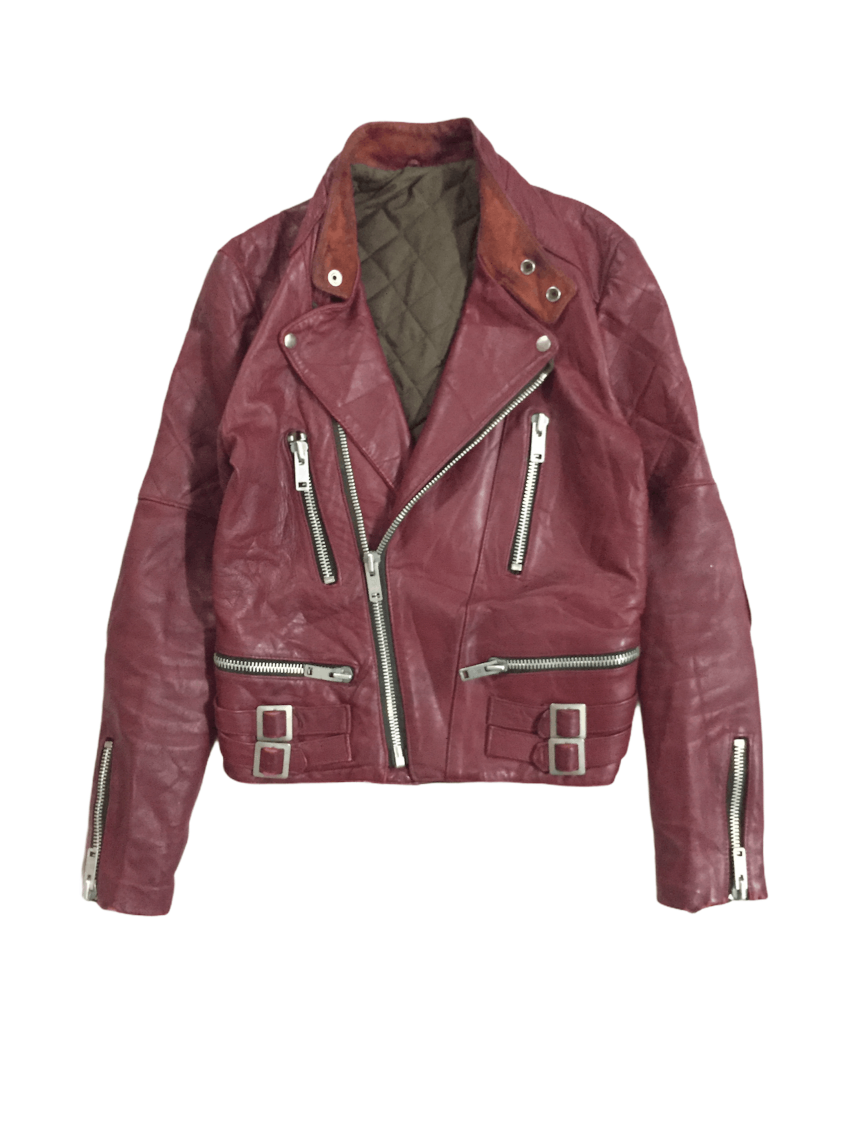 Kadoya × Leather Jacket × Vintage Vtg Made in England red leather ...