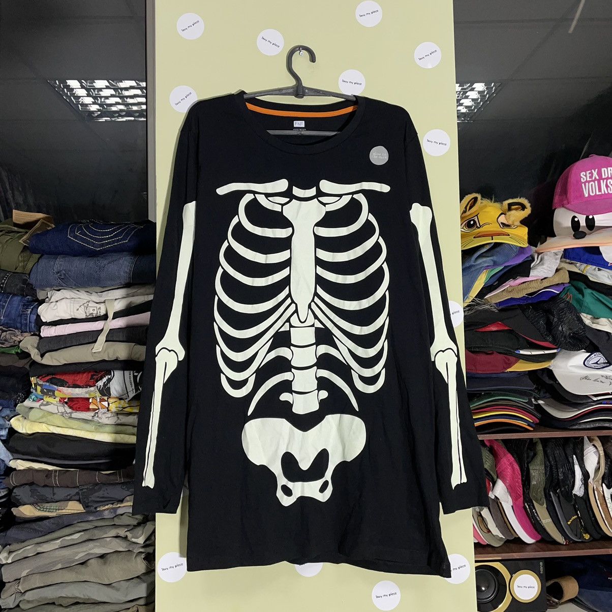 Vintage Vintage Y2K Skeleton Hoodie Dead Horror Creepy Paranoia 90s ...