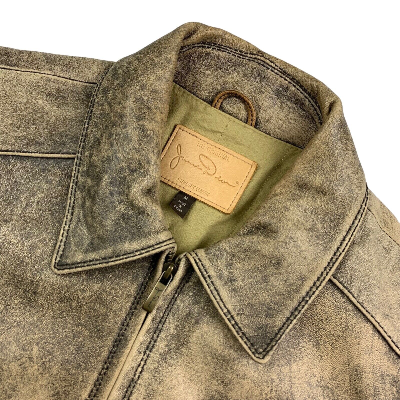 Vintage Original James Dean Men's 100% Leather Distressed Bomber Jacket ...
