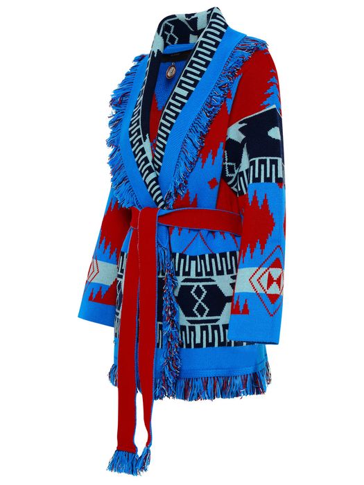 Alanui Light Blue Cashmere Icon Cardigan | Grailed