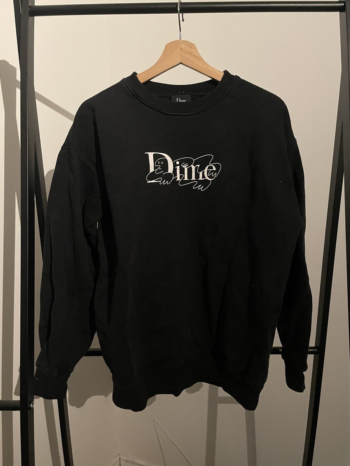 Dime Dime script logo crewneck | Grailed
