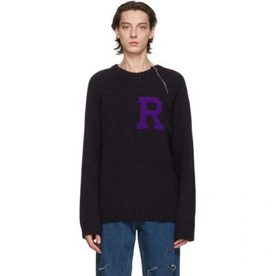 Raf Simons AW20 KNIT PATCH SWEATER | Grailed