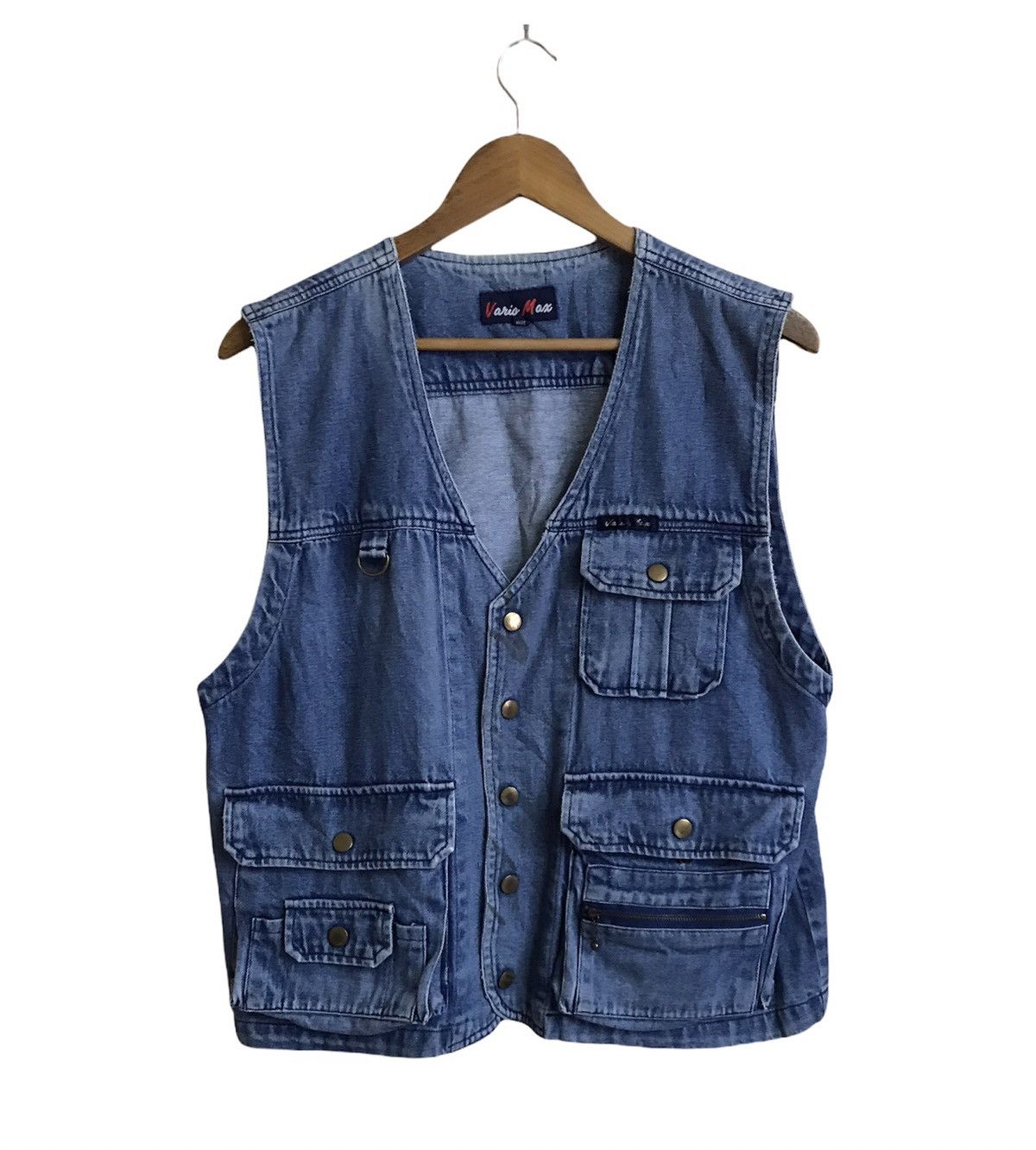 Distressed Denim VARIO MAX distressed fishing tactical vest jacket ...
