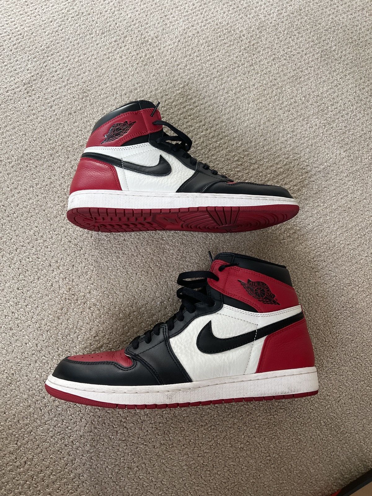 Nike *OG ALL* Air Jordan 1 Retro High OG Bred Toe 2018 | Grailed