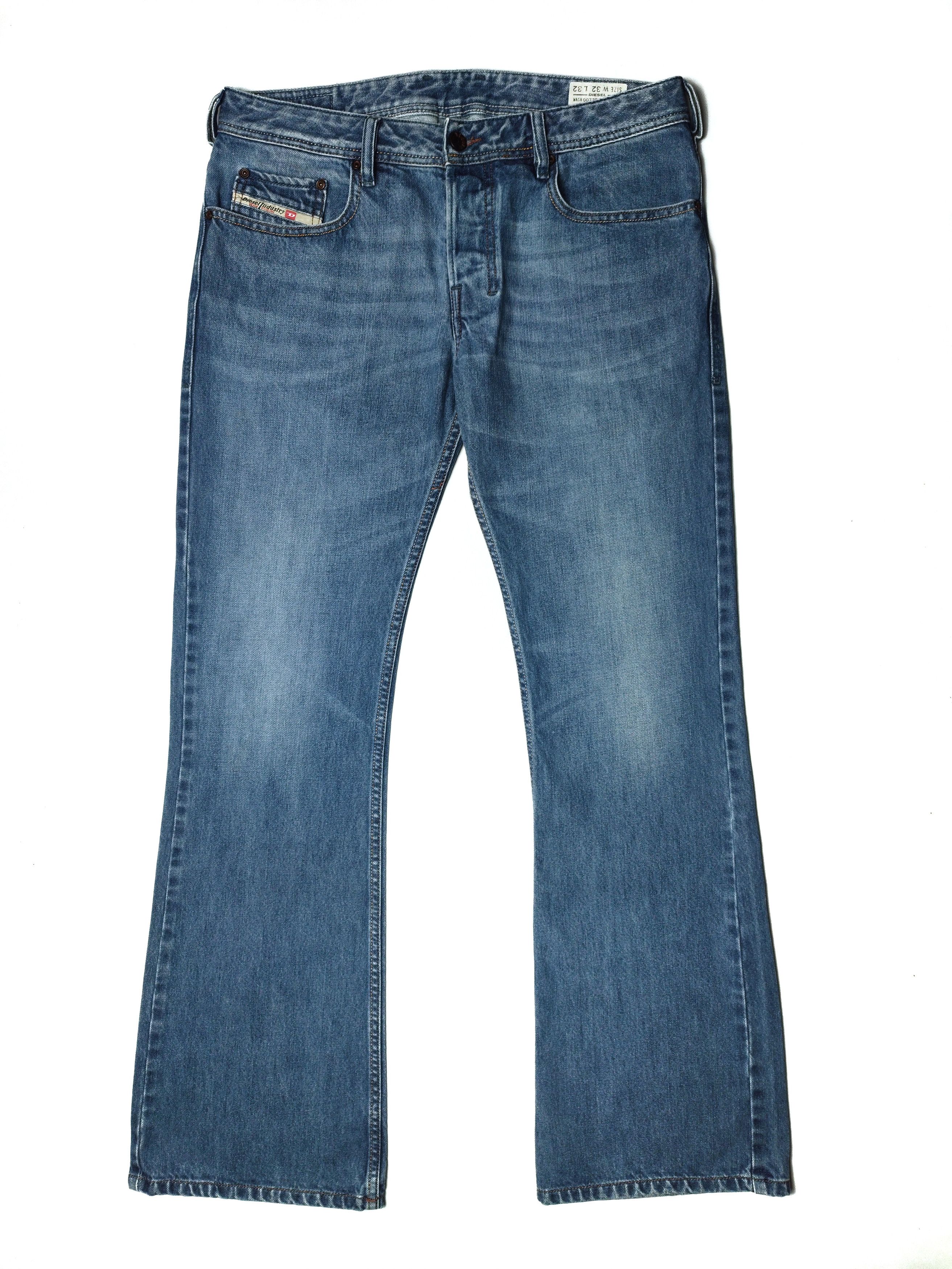 Diesel × Streetwear × Vintage Diesel Flared Zathan denim pants | Grailed