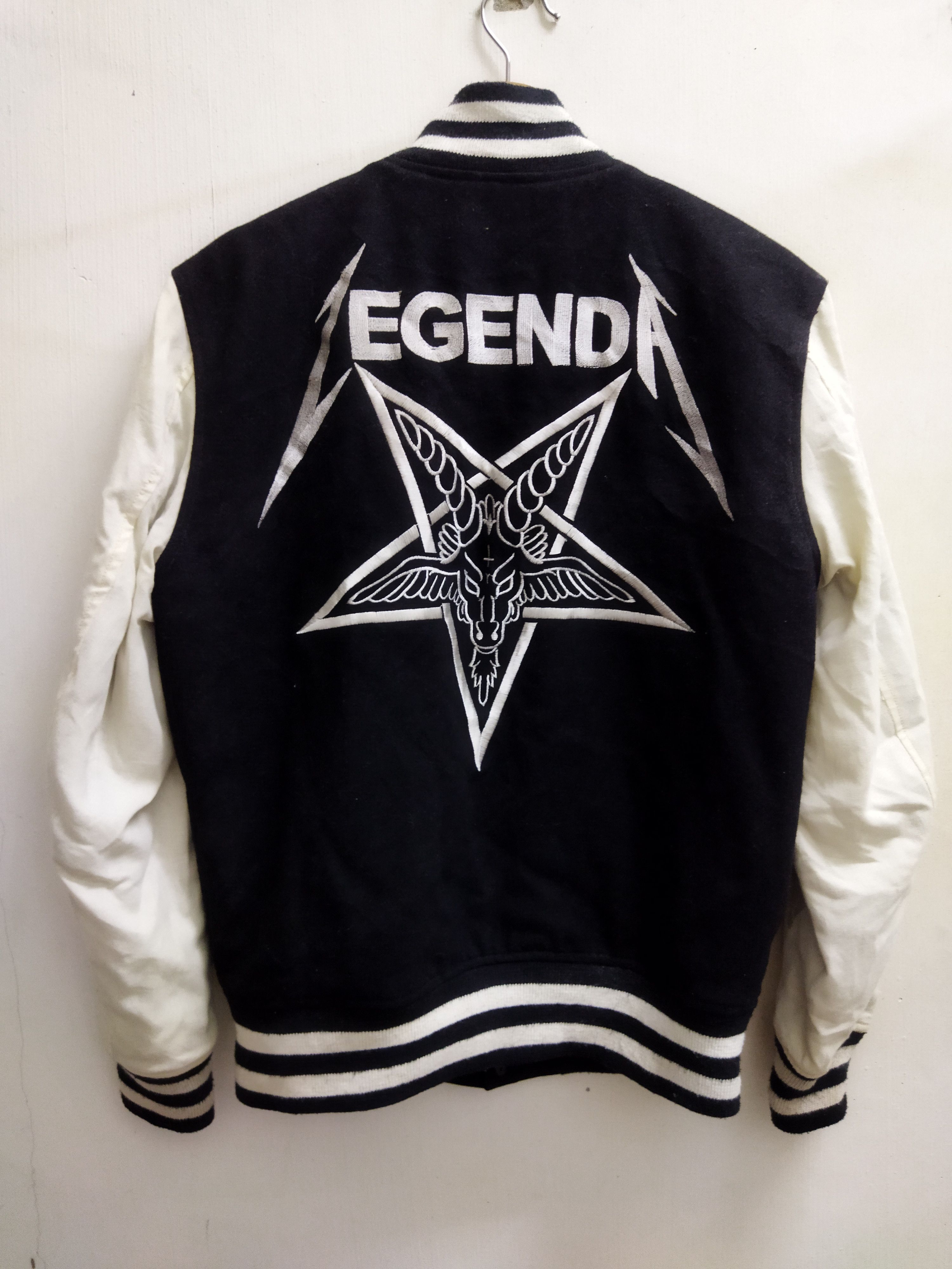 Japanese Brand Legenda Made Black Metal Varsity Jacket | Grailed