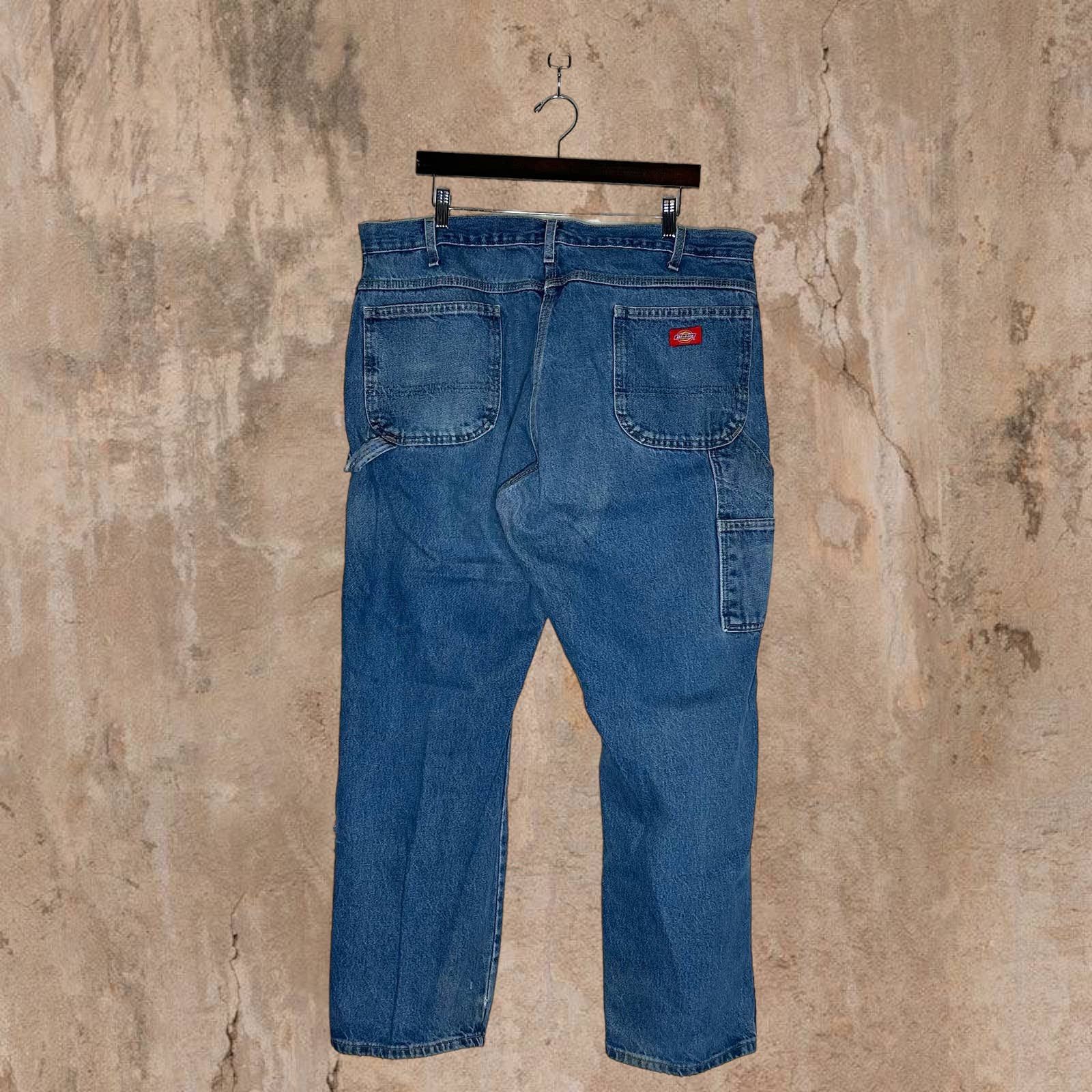 Vintage Dickies Carpenter Jeans Baggy Fit Medium Wash Red Label | Grailed