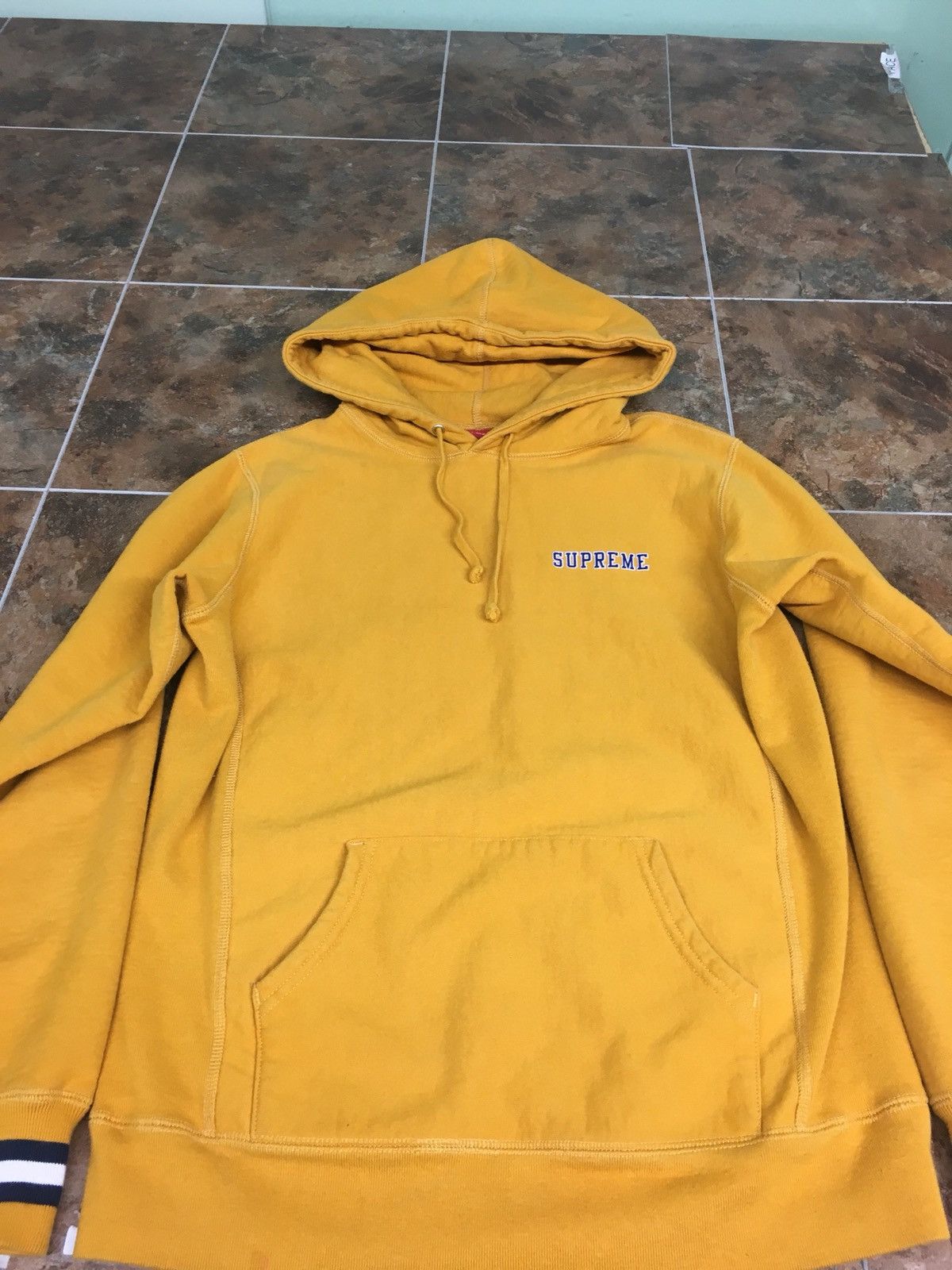 Supreme Yellow Mustard Supreme Hoodie | Grailed