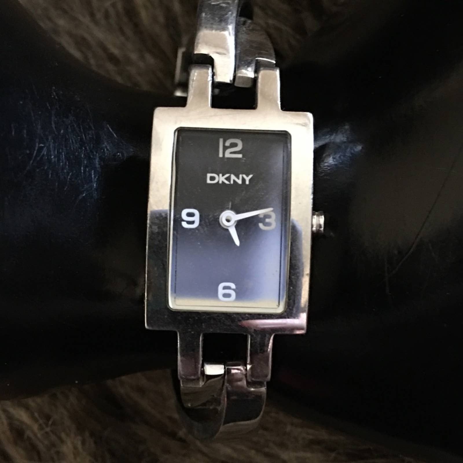 DKNY Ladies DKNY rectangle face stainless steel watch | Grailed
