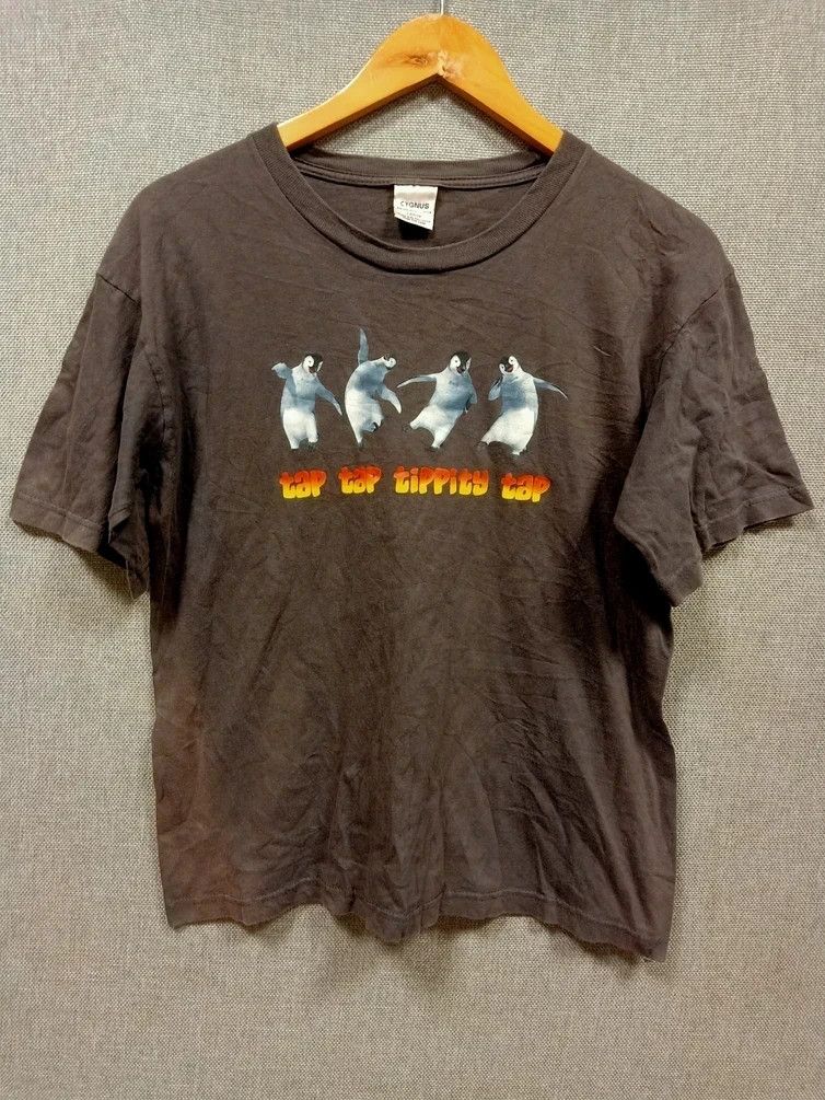 Vintage vintage t shirt movie happy feet warner bros | Grailed
