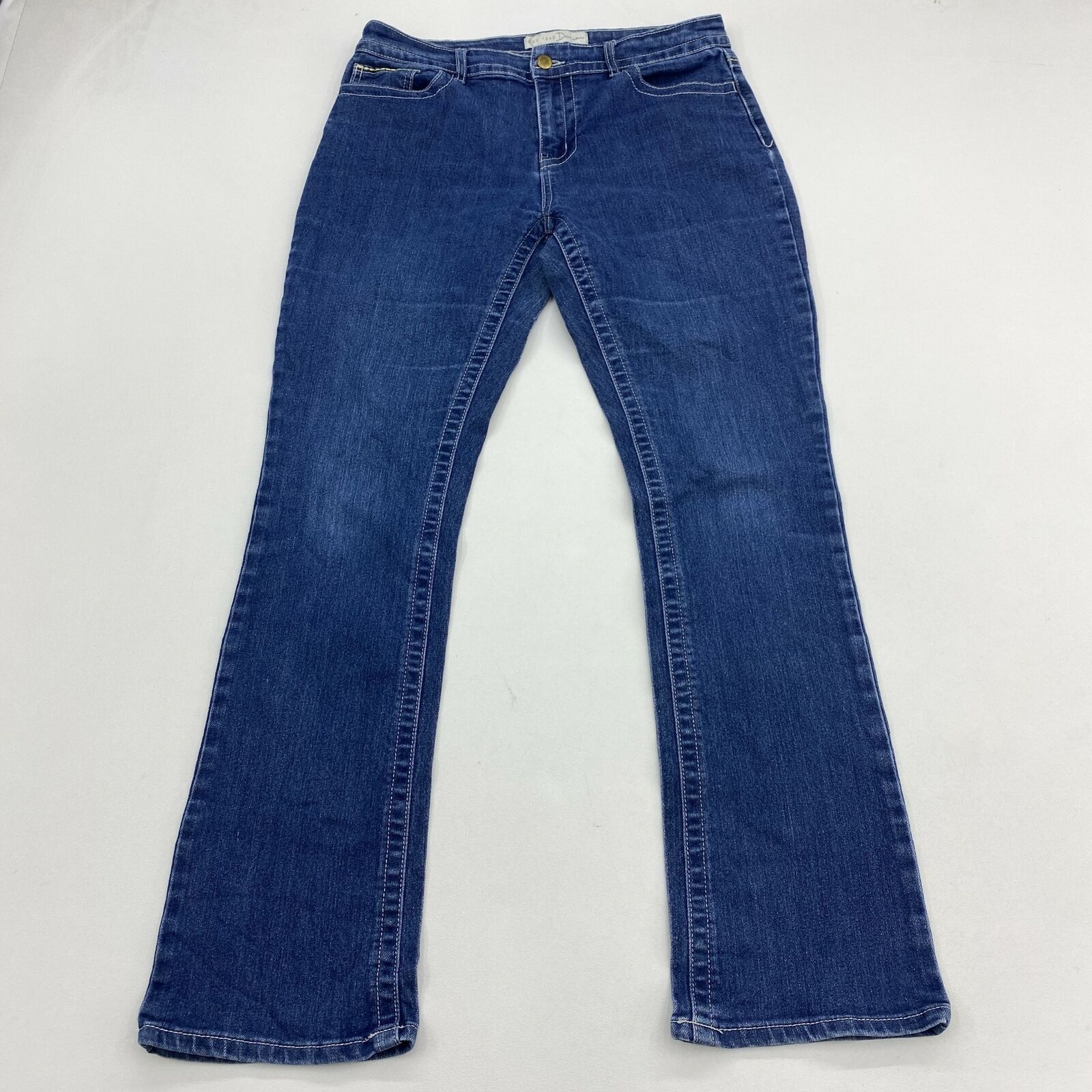 Vintage Cato Classic Denim Jeans Womens 10 Blue Bootcut Leg Slim Fit ...