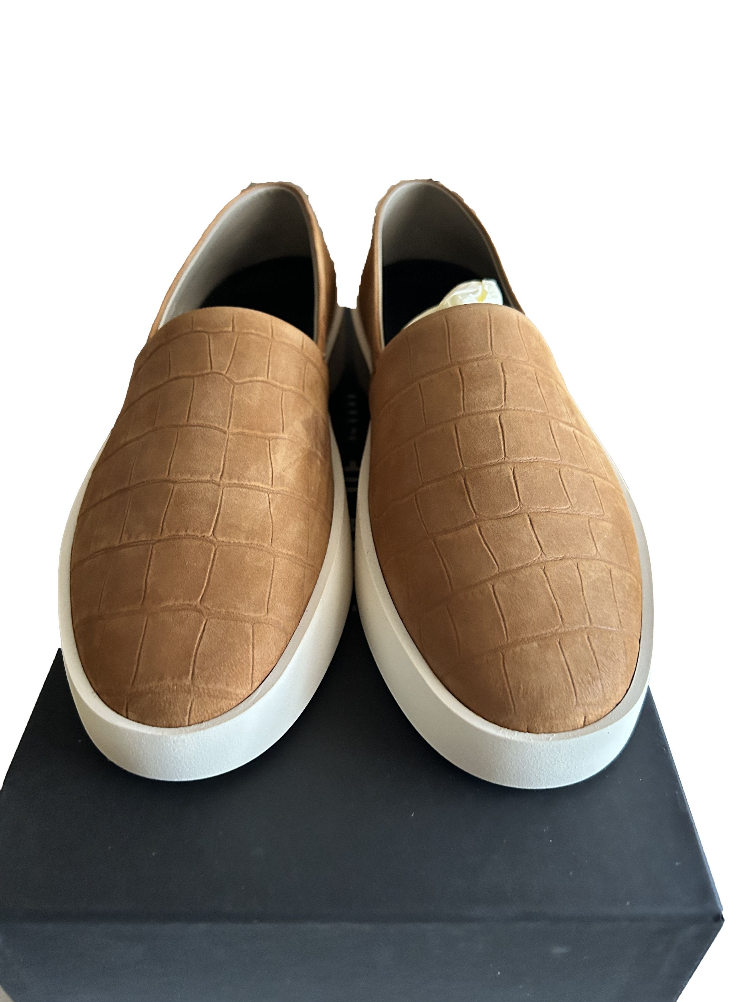 Fear of God FEAR OF GOD Croc Effect Leather Espadrilles | Grailed