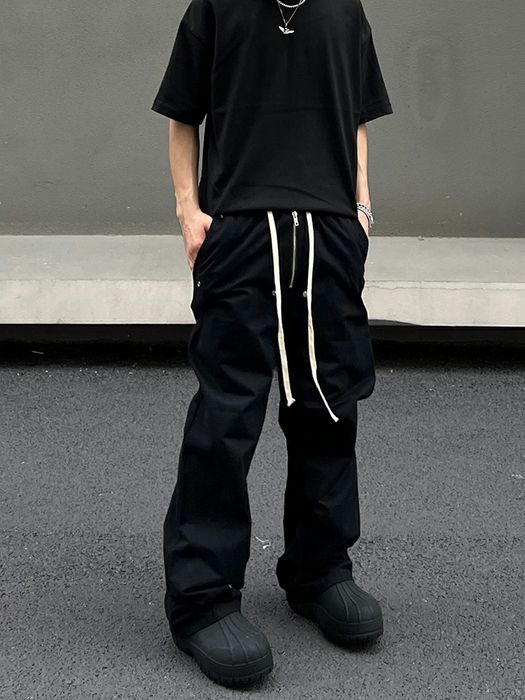 Vintage stack baggy cargo zipper flared pants | Grailed