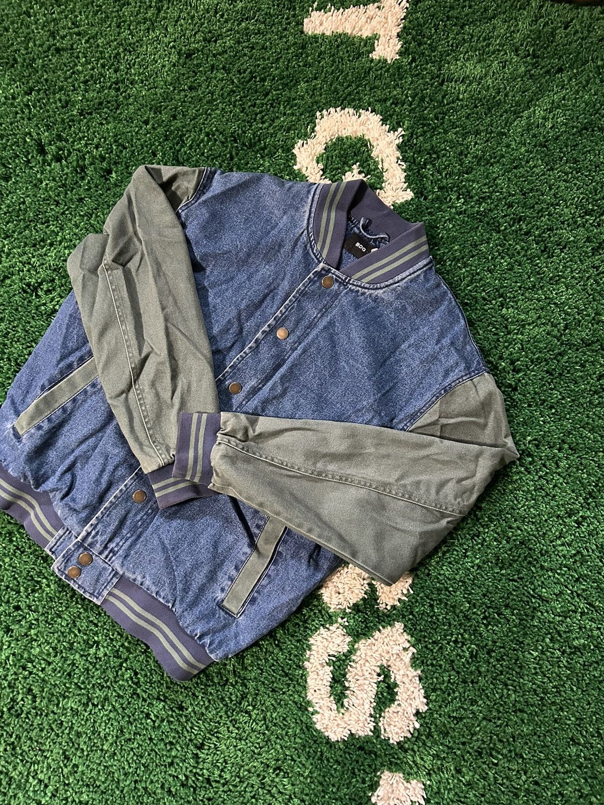 Bdg × Streetwear × Vintage Denim Varsity Jacket | Grailed