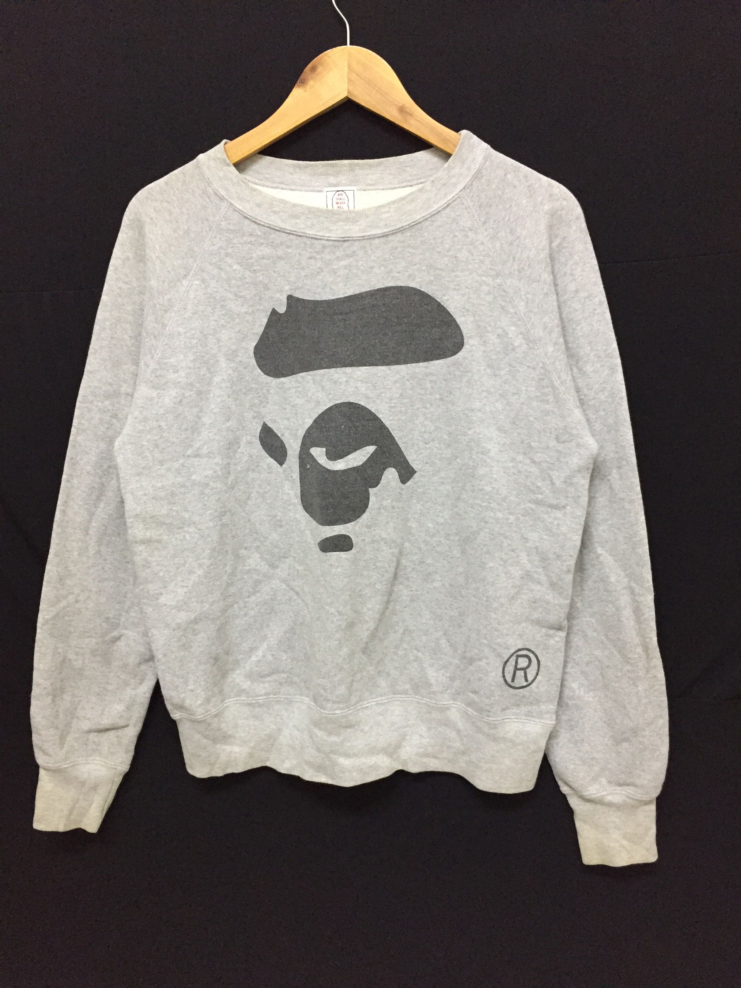 Bape × Vintage 2001 Bape face sweatshirt | Grailed