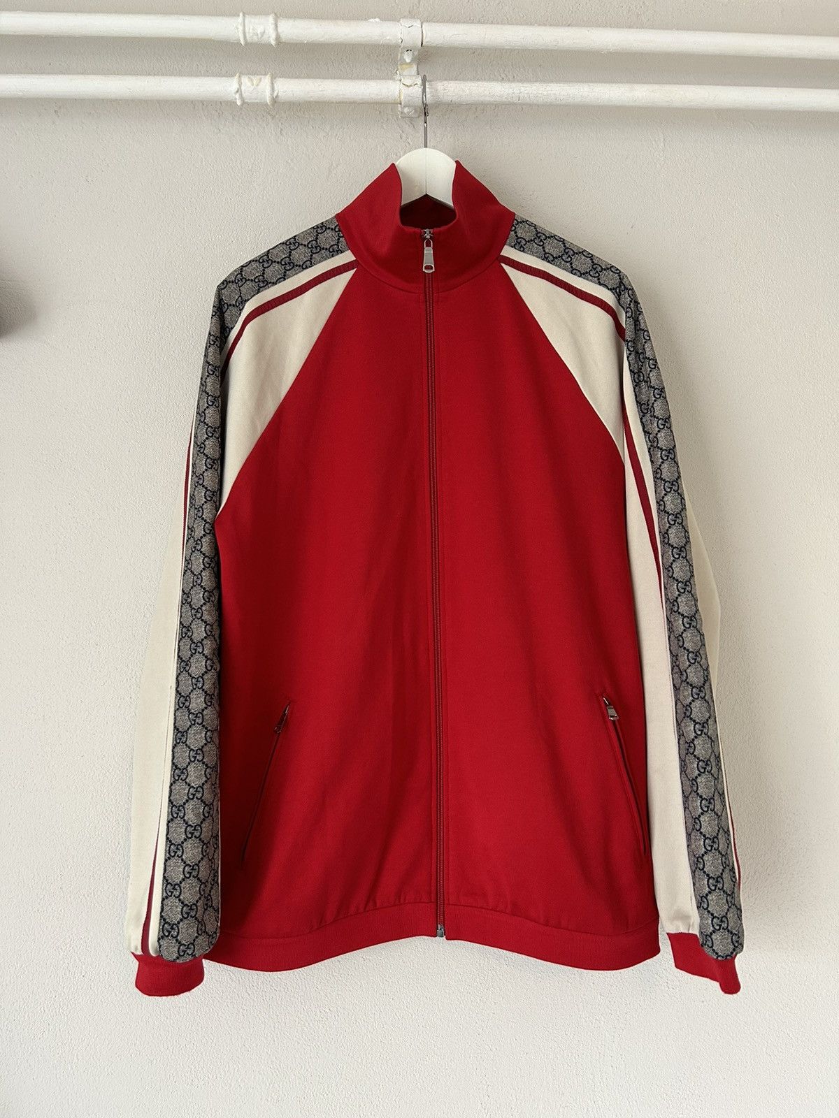 Gucci Oversize Technical Jersey Jacket Red | Grailed