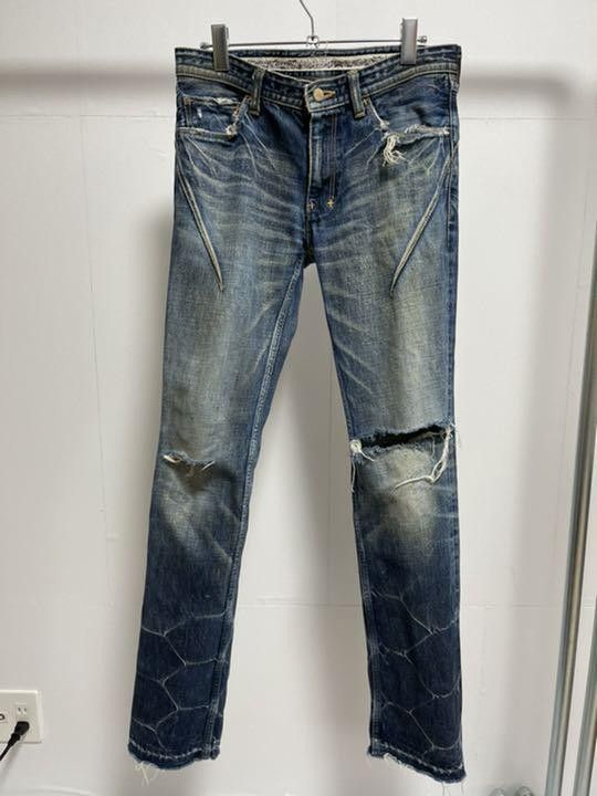 Number (N)ine NUMBER(N)INE Heart Patch Vintage Denim 2x30 | Grailed