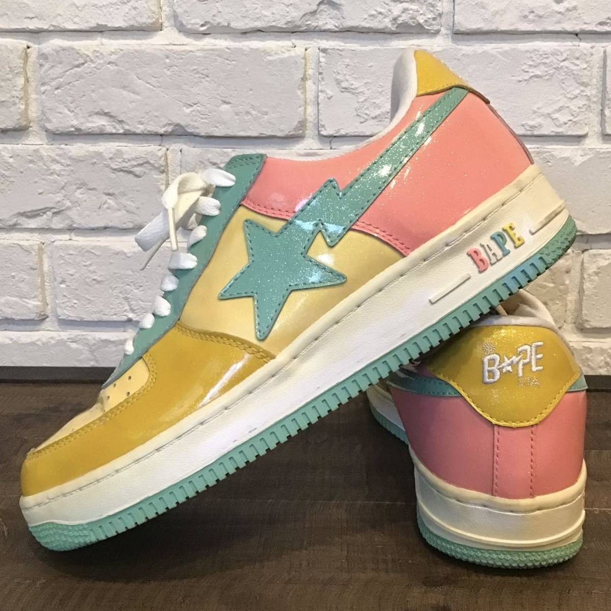 Bape Glitter BAPE STA sneakers a bathing ape BAPESTA shoes NIGO | Grailed