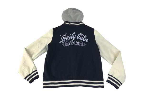 Brand Vtg Varsity Jacket Dig Deep Black Label Leather Pvc Design | Grailed