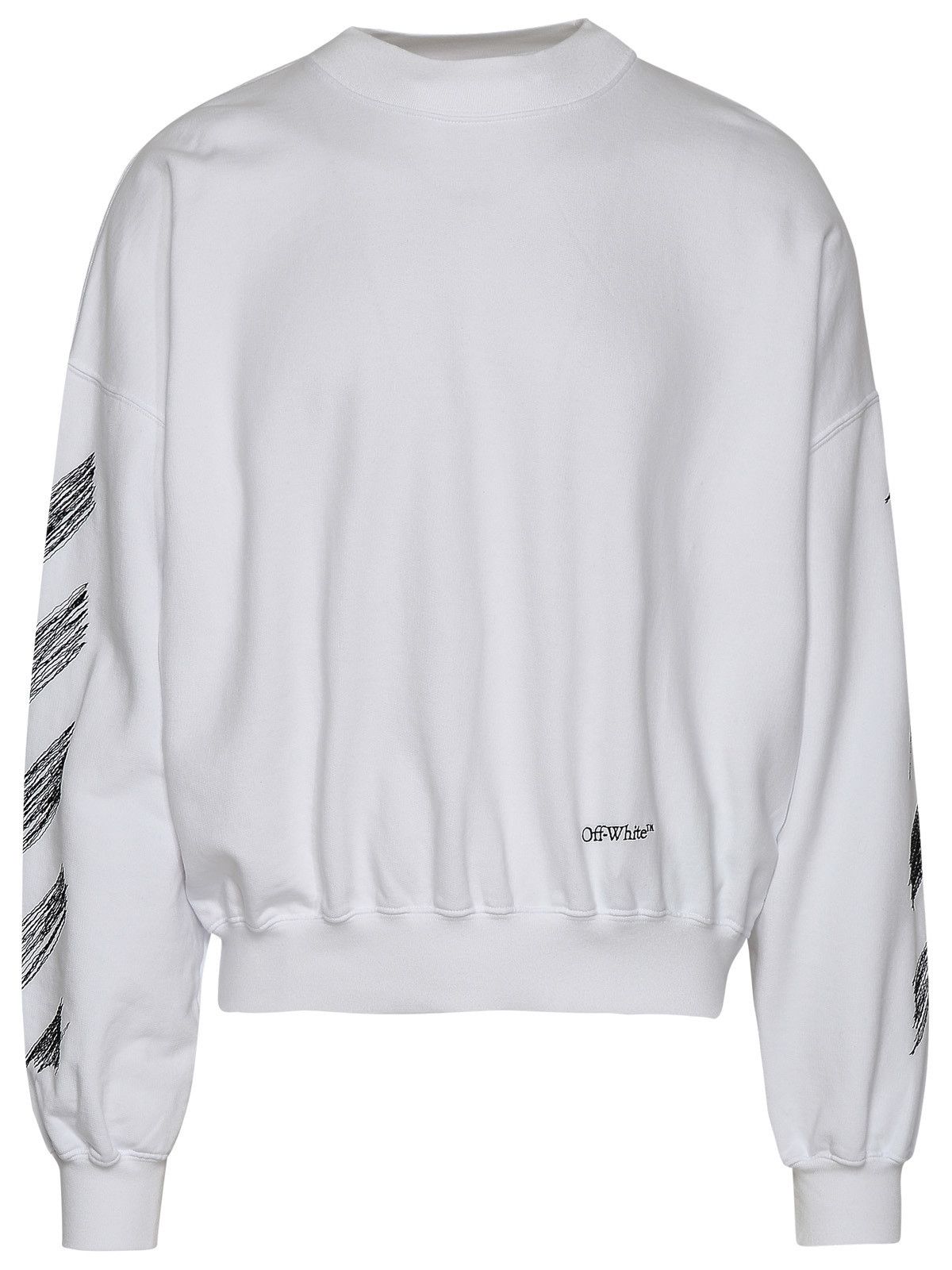 Off-White Felpa In Cotone Bianca | Grailed