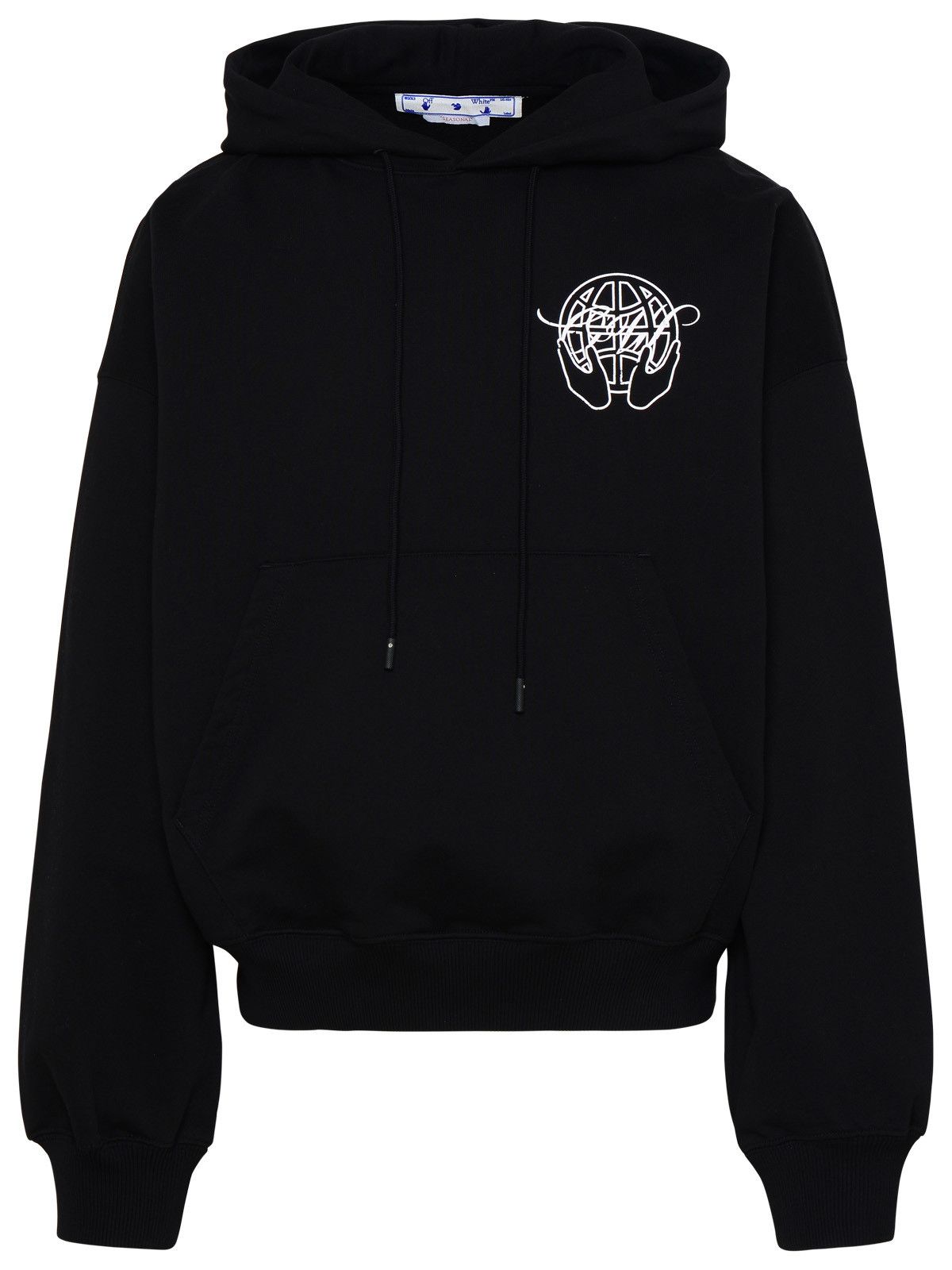 Off-White Felpa Boxy In Cotone Nera | Grailed